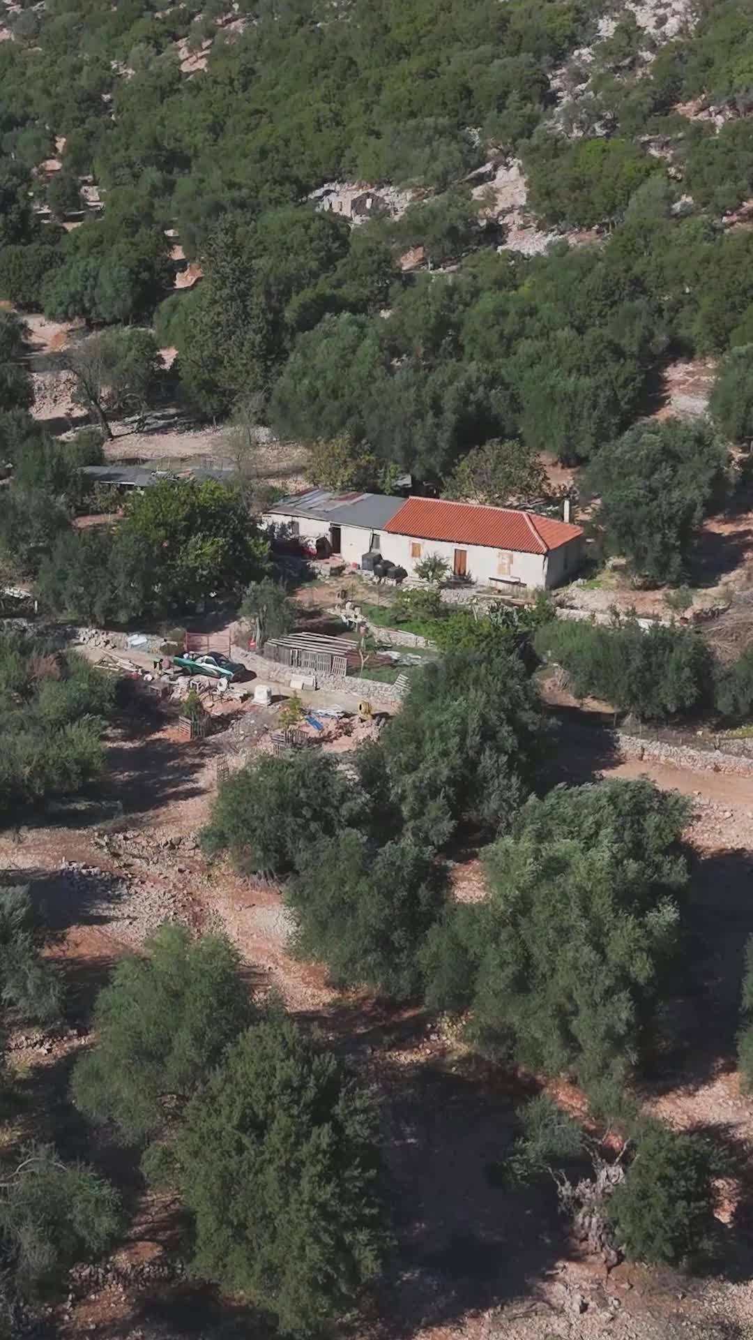 Scenic Aerial View of Greek Countryside Free Stock Video Footage ...