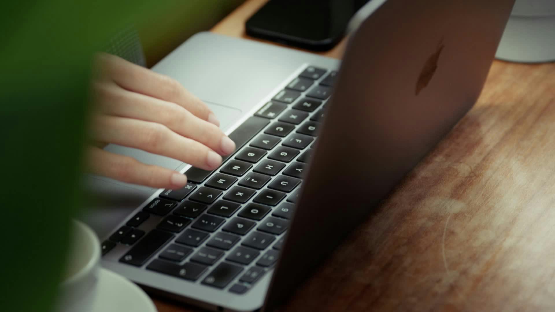 Person Typing on Laptop in Cozy Home Office Free Stock Video Footage ...