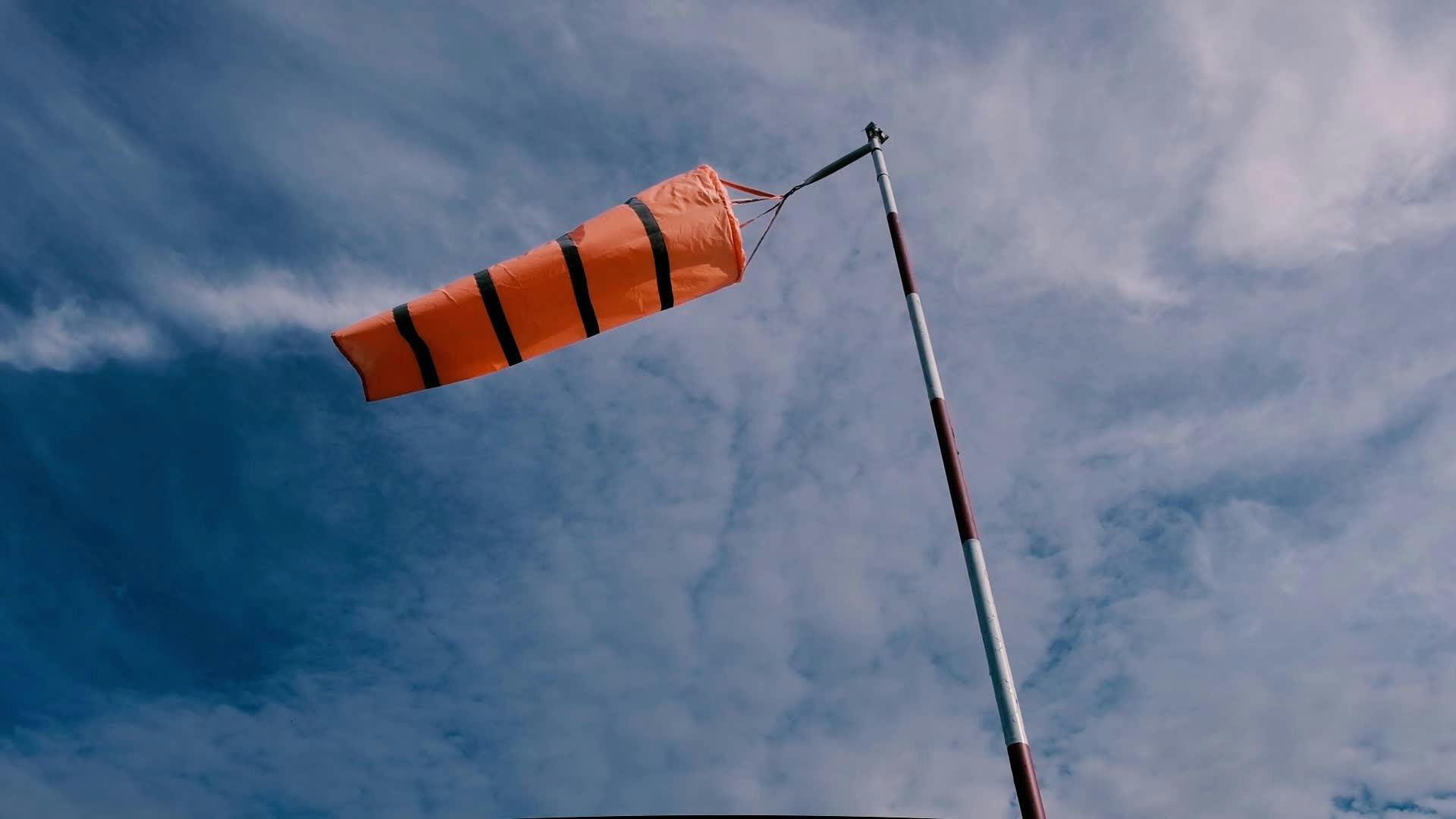 Vibrant Windsock Against Blue Sky Free Stock Video Footage, Royalty ...