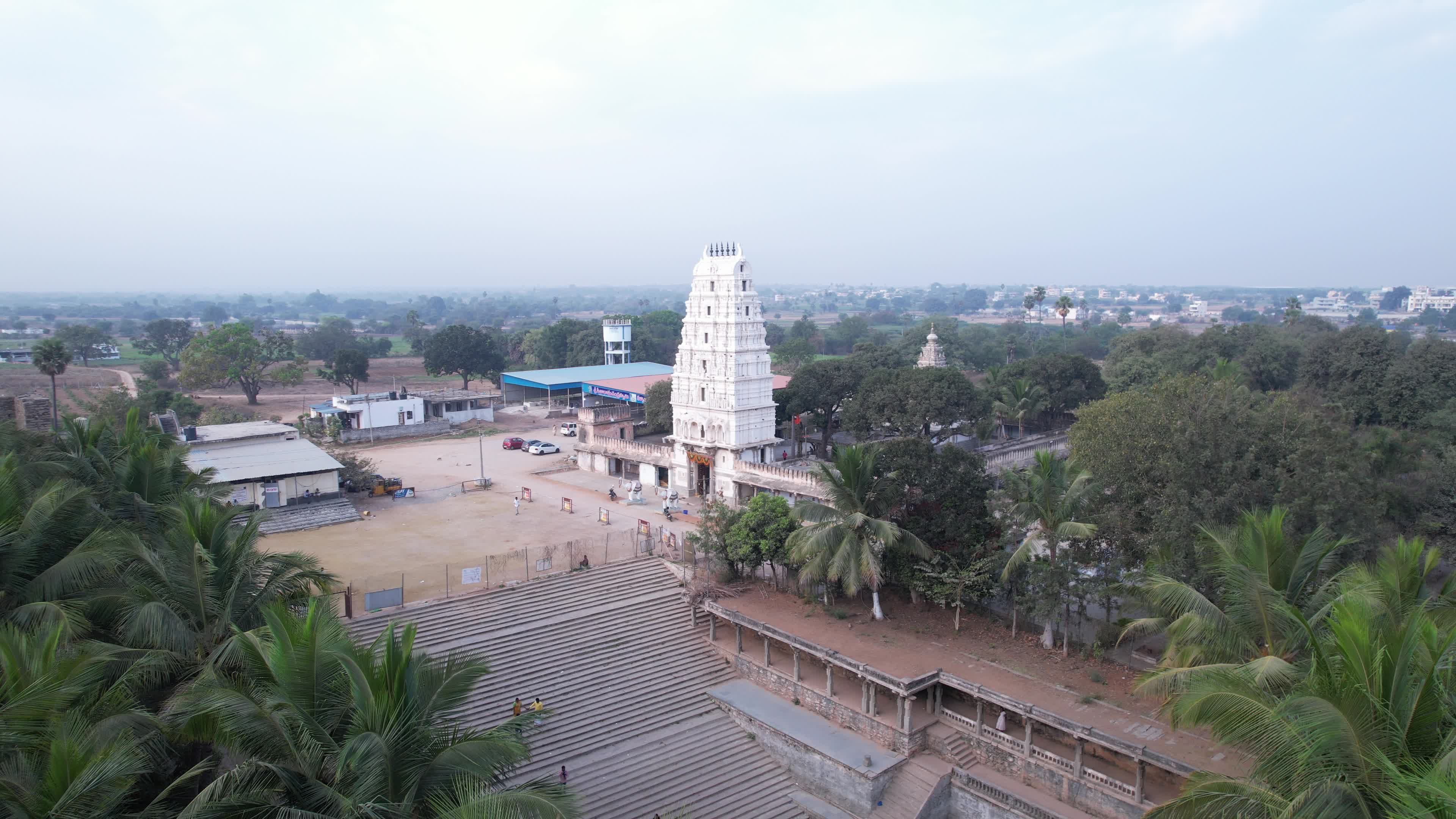 Aerial View of Ammapalli Temple, Hyderabad Free Stock Video Footage ...