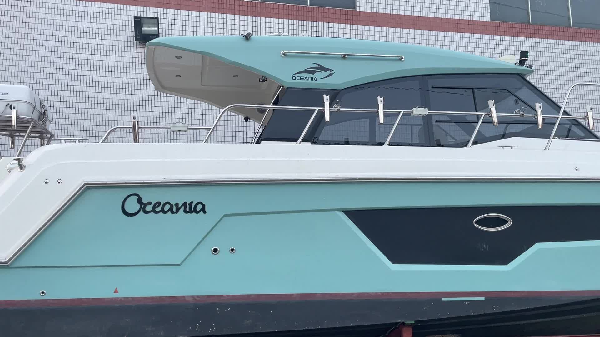 Modern Yacht 'Oceania' on Display Outdoors Free Stock Video Footage ...