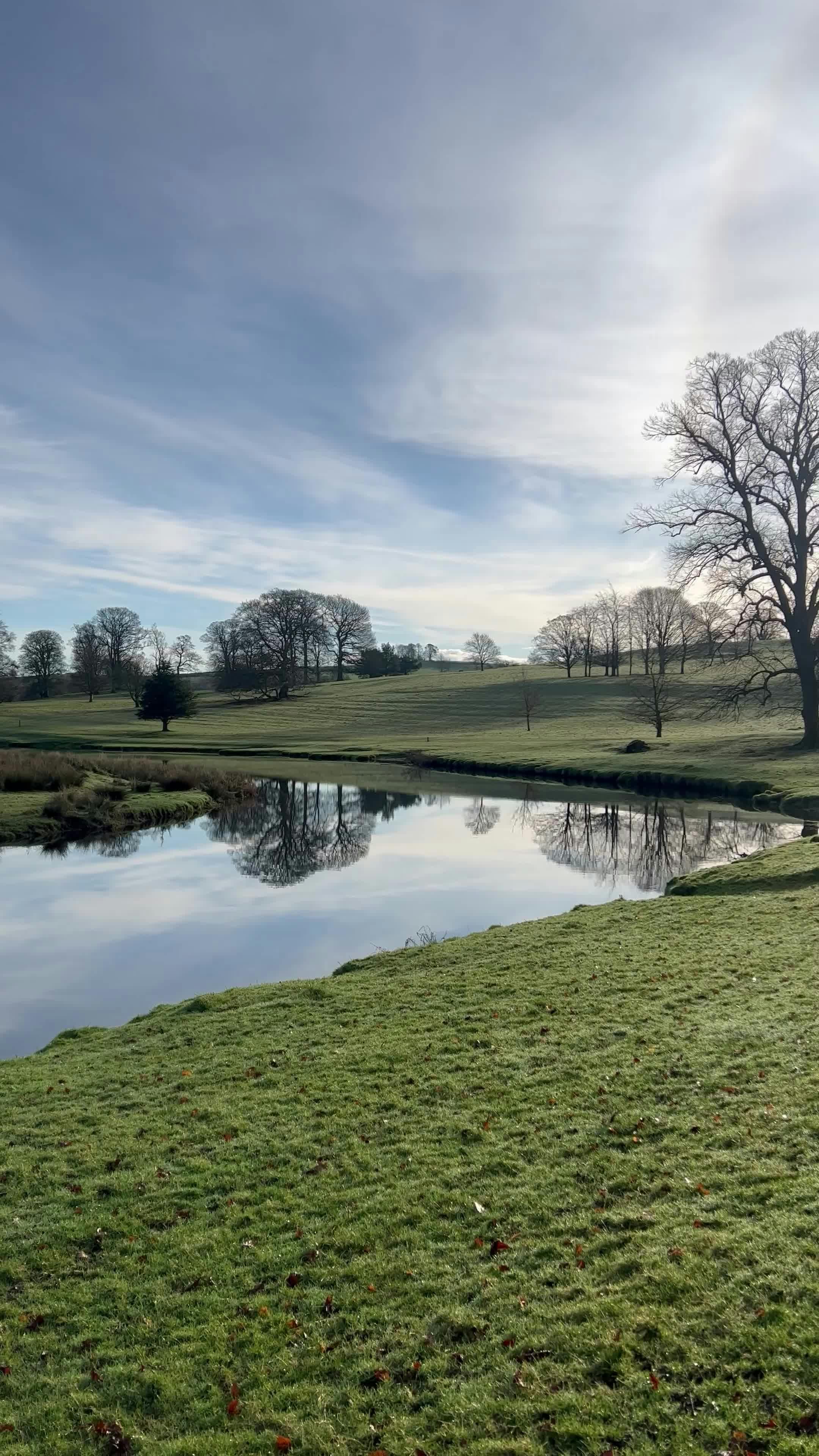 Serene English Countryside with Tranquil River Free Stock Video Footage ...