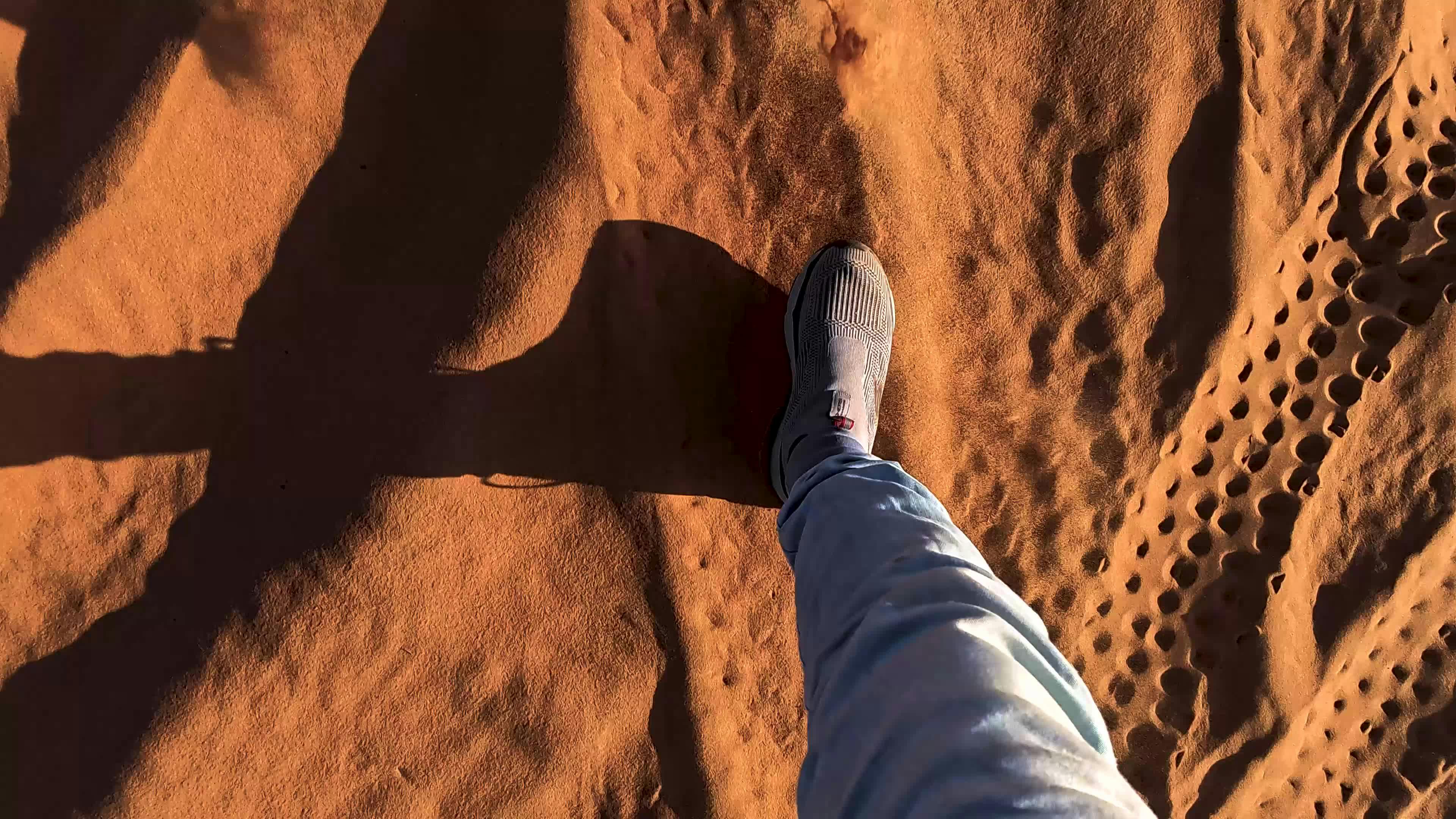 Footsteps Across a Desert Landscape Free Stock Video Footage, Royalty ...