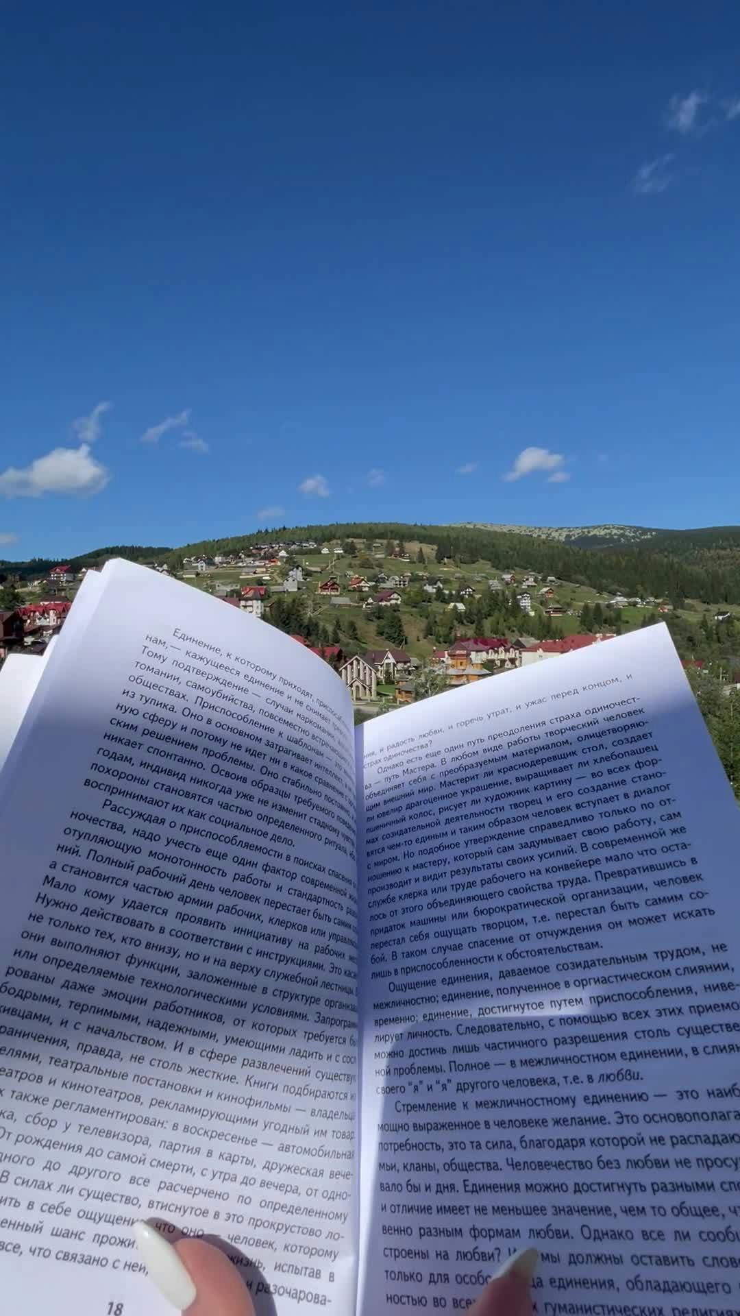 Scenic Reading Outdoors with Mountain View Free Stock Video Footage ...