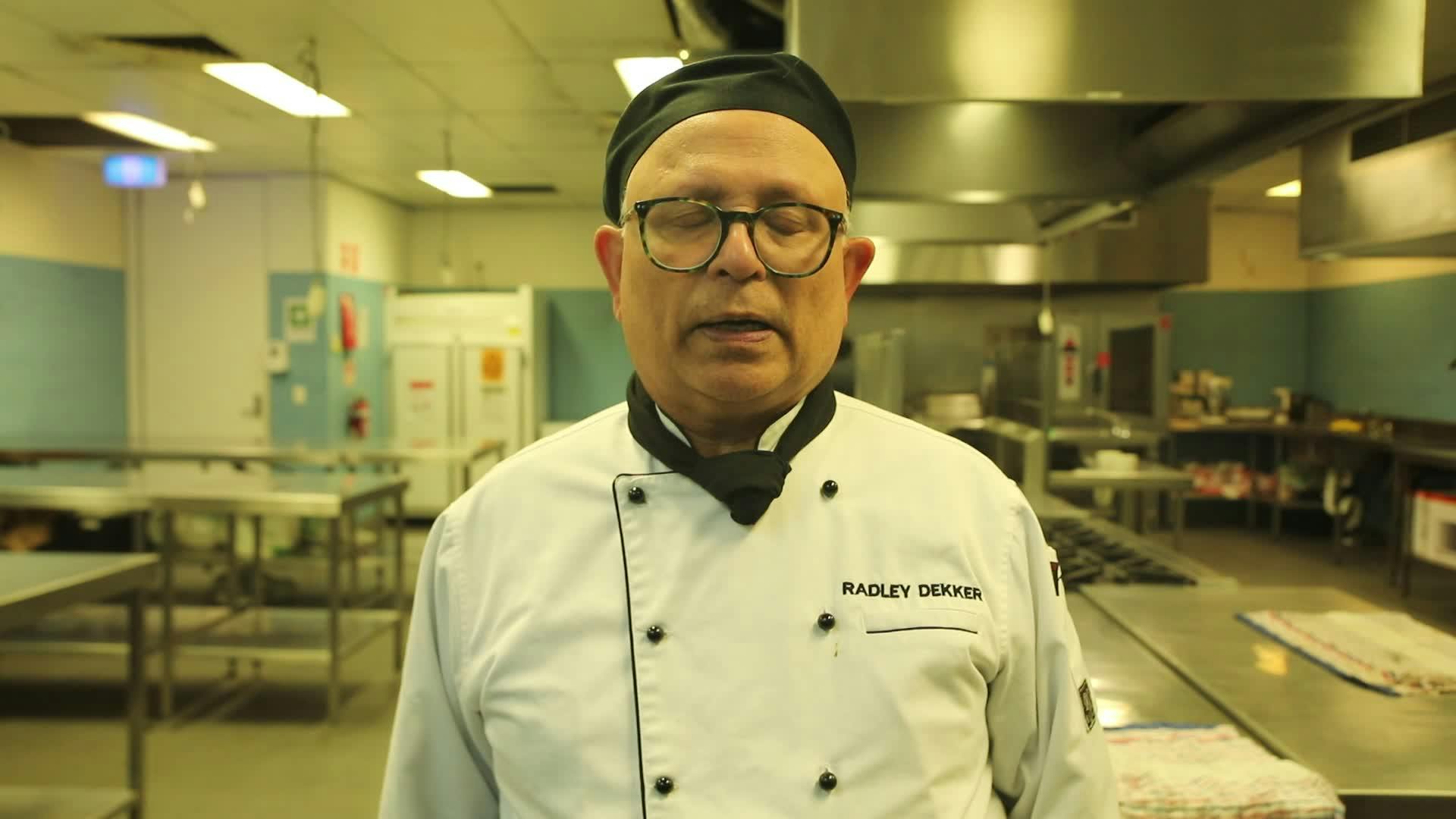 Chef in Professional Kitchen Standing Calmly Free Stock Video Footage ...