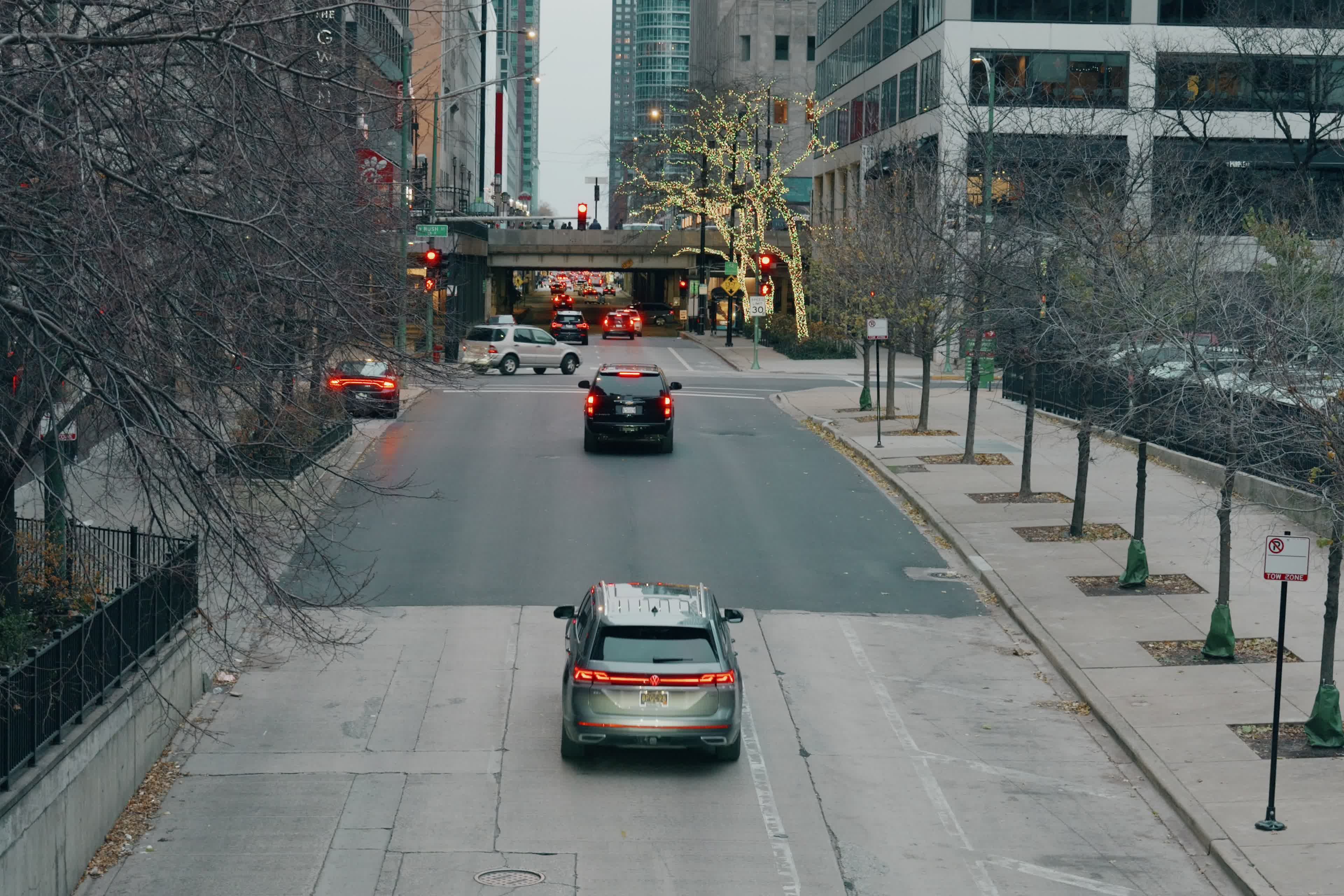 Chilly Winter Drive on Chicago Streets Free Stock Video Footage ...