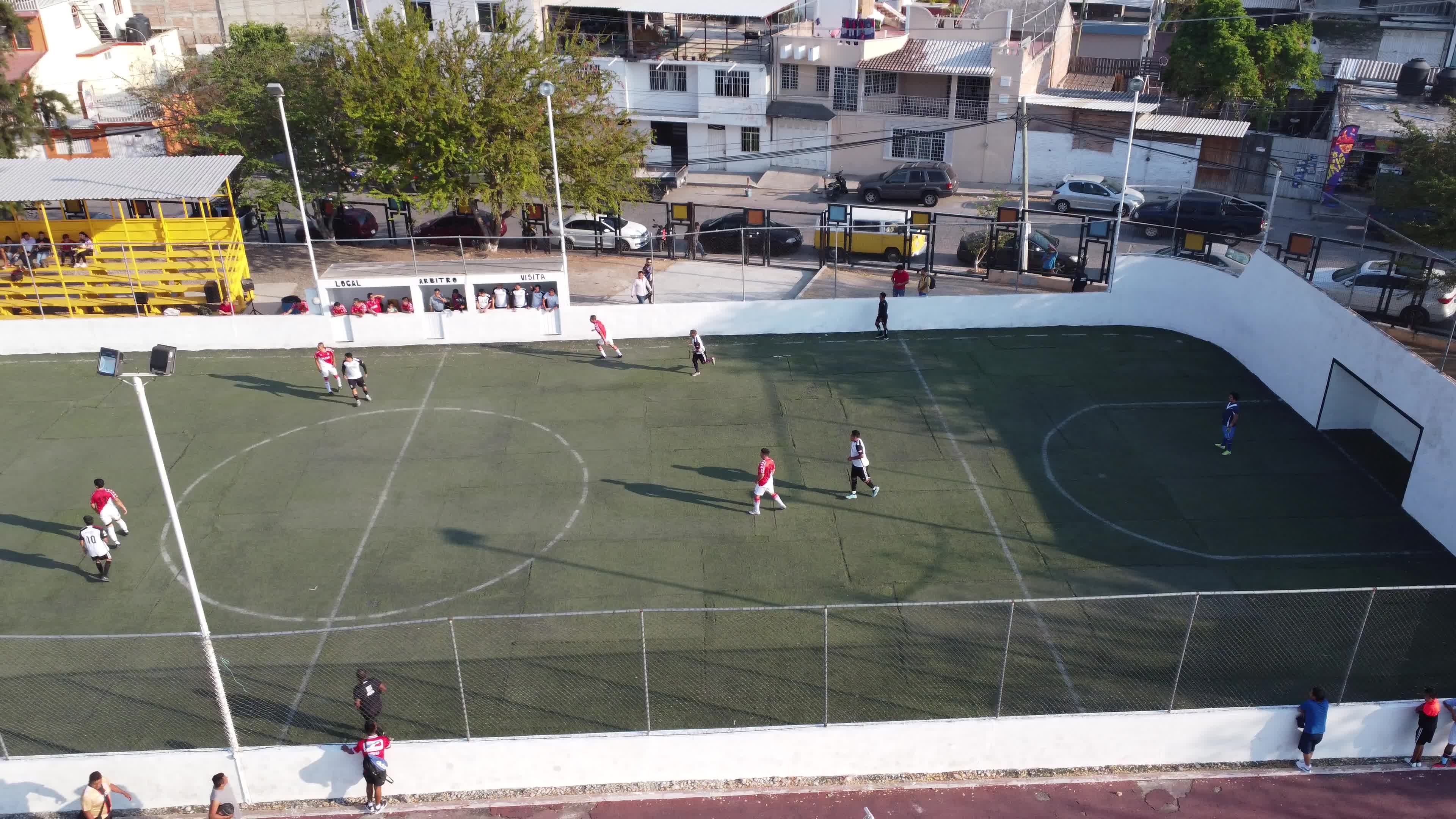 Aerial View of Outdoor Soccer Game Free Stock Video Footage, Royalty ...