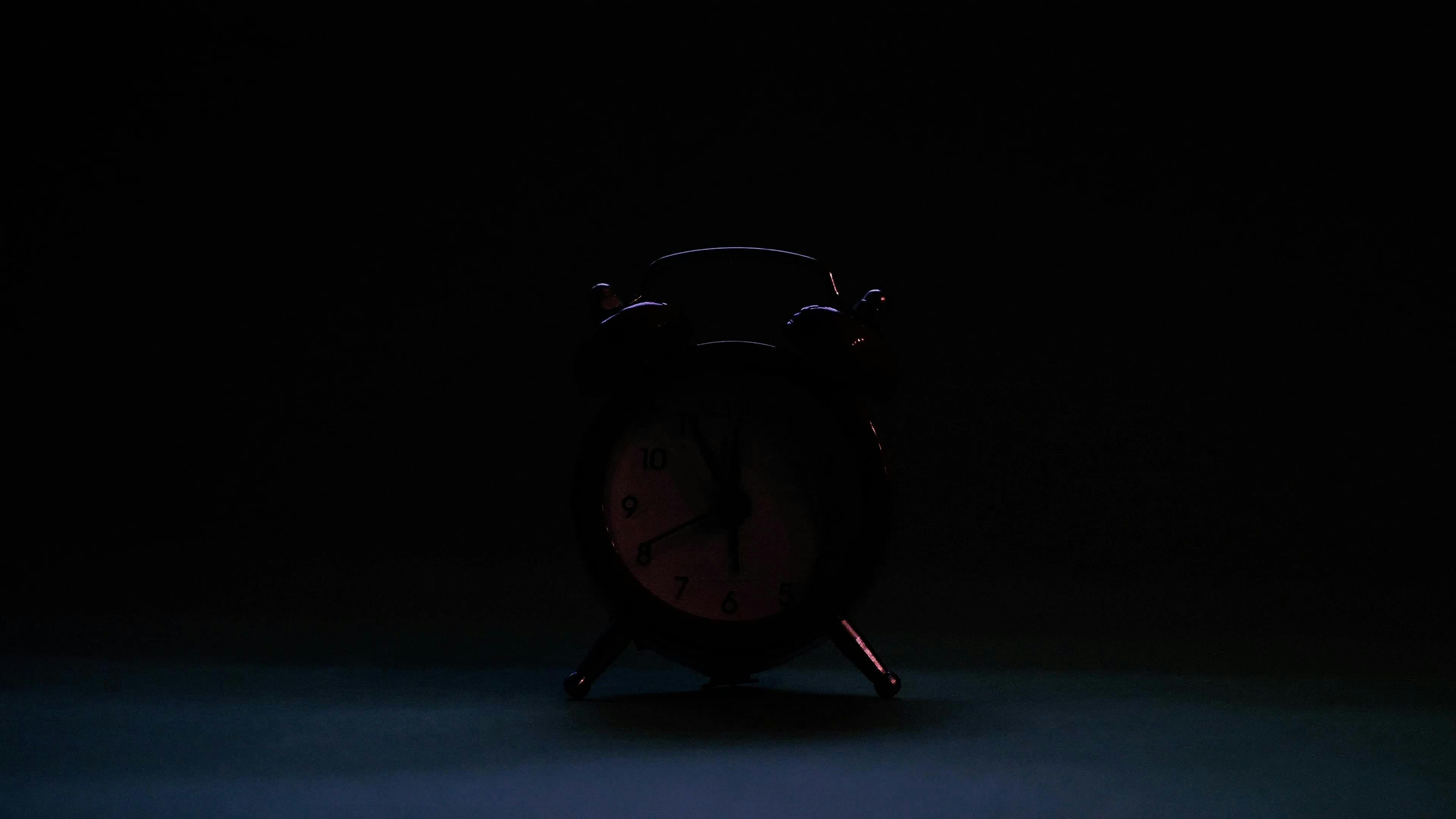 Dramatic Clock Ticking in Dark Room Free Stock Video Footage, Royalty ...