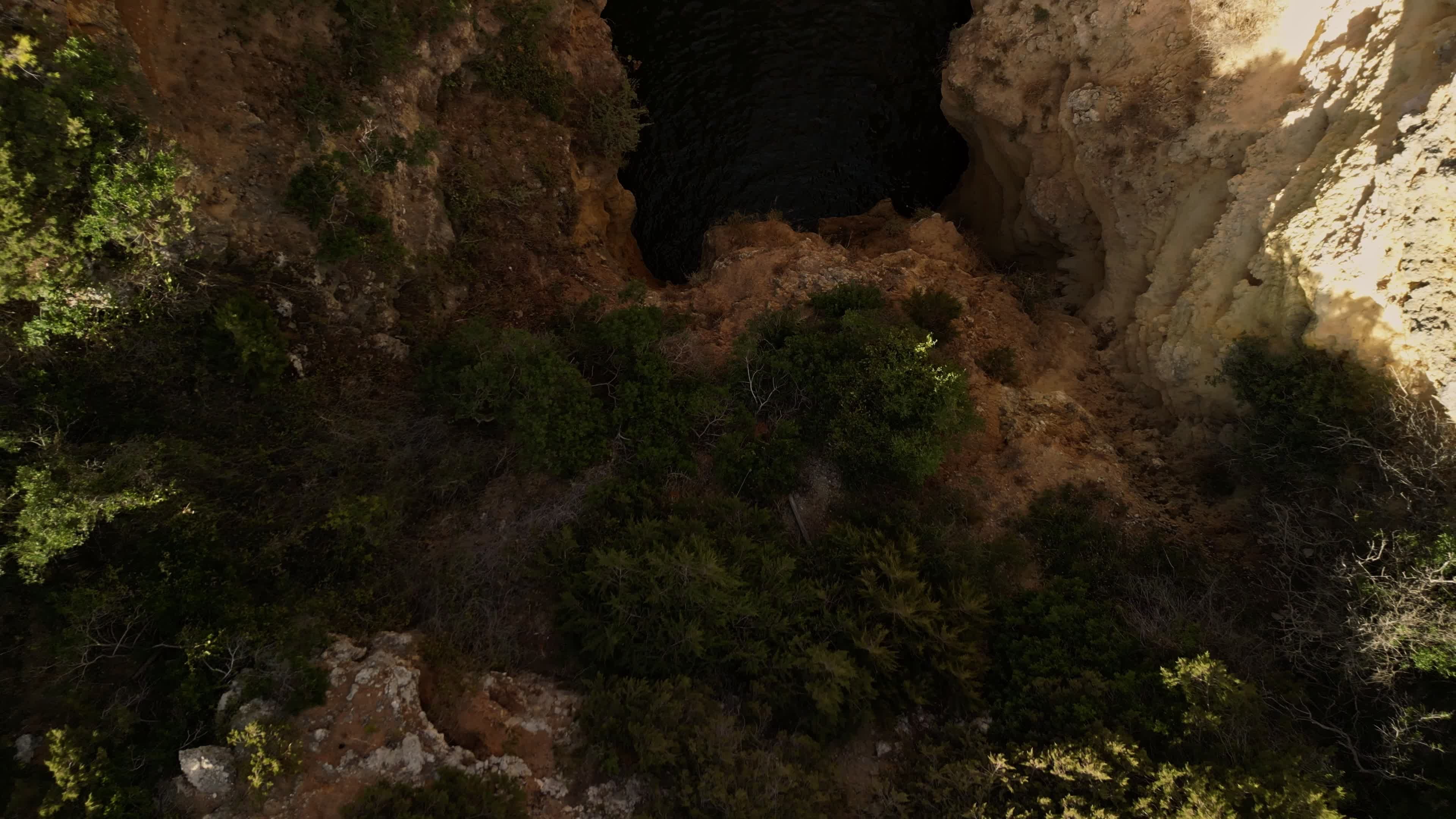 Aerial View of Faro Algarve Coastal Cliffs Free Stock Video Footage ...