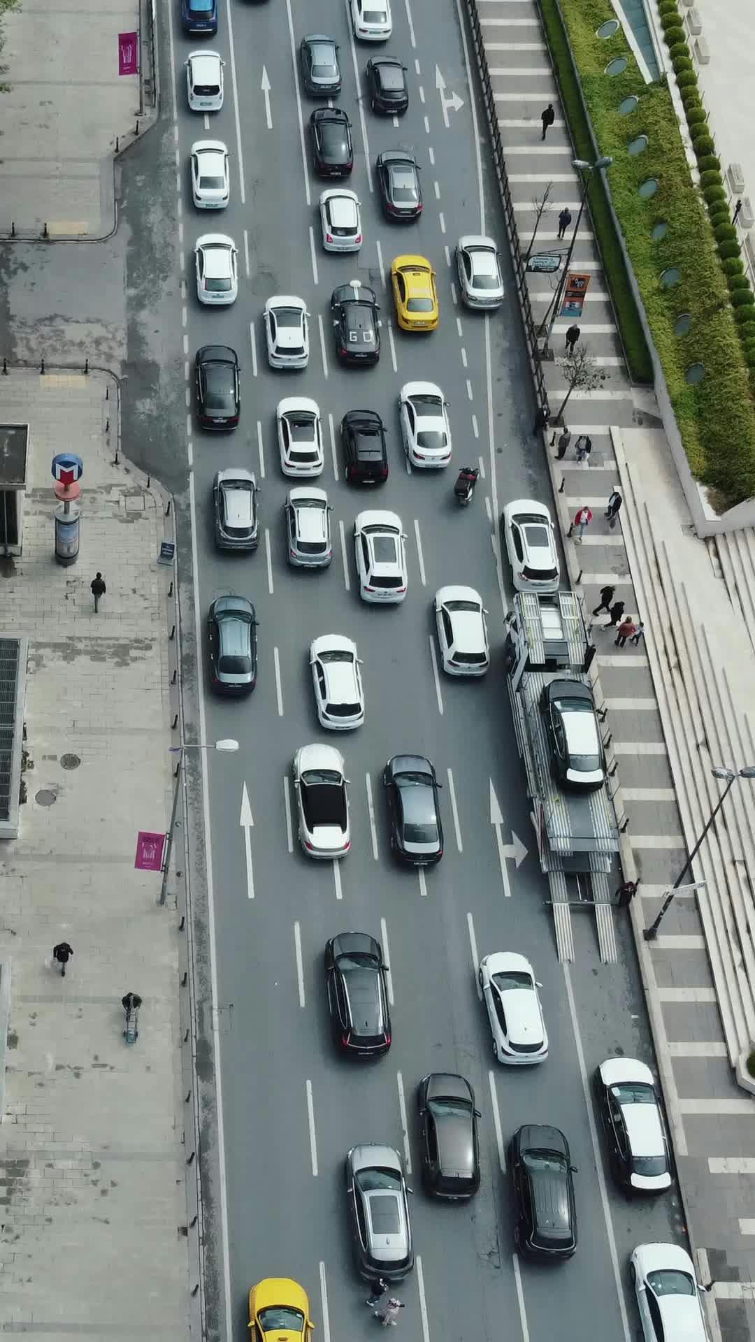 Aerial View of Istanbul Traffic Congestion Free Stock Video Footage ...