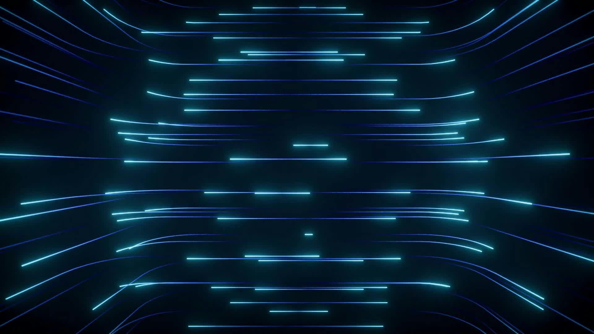 Futuristic Blue Neon Light Animation Free Stock Video Footage, Royalty ...