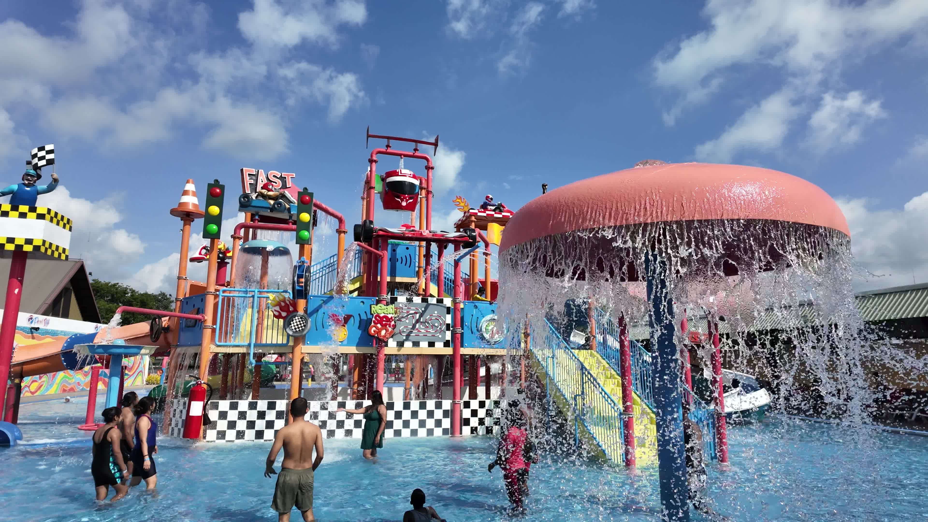 People Getting Wet In A Water Fountain Free Stock Video Footage ...