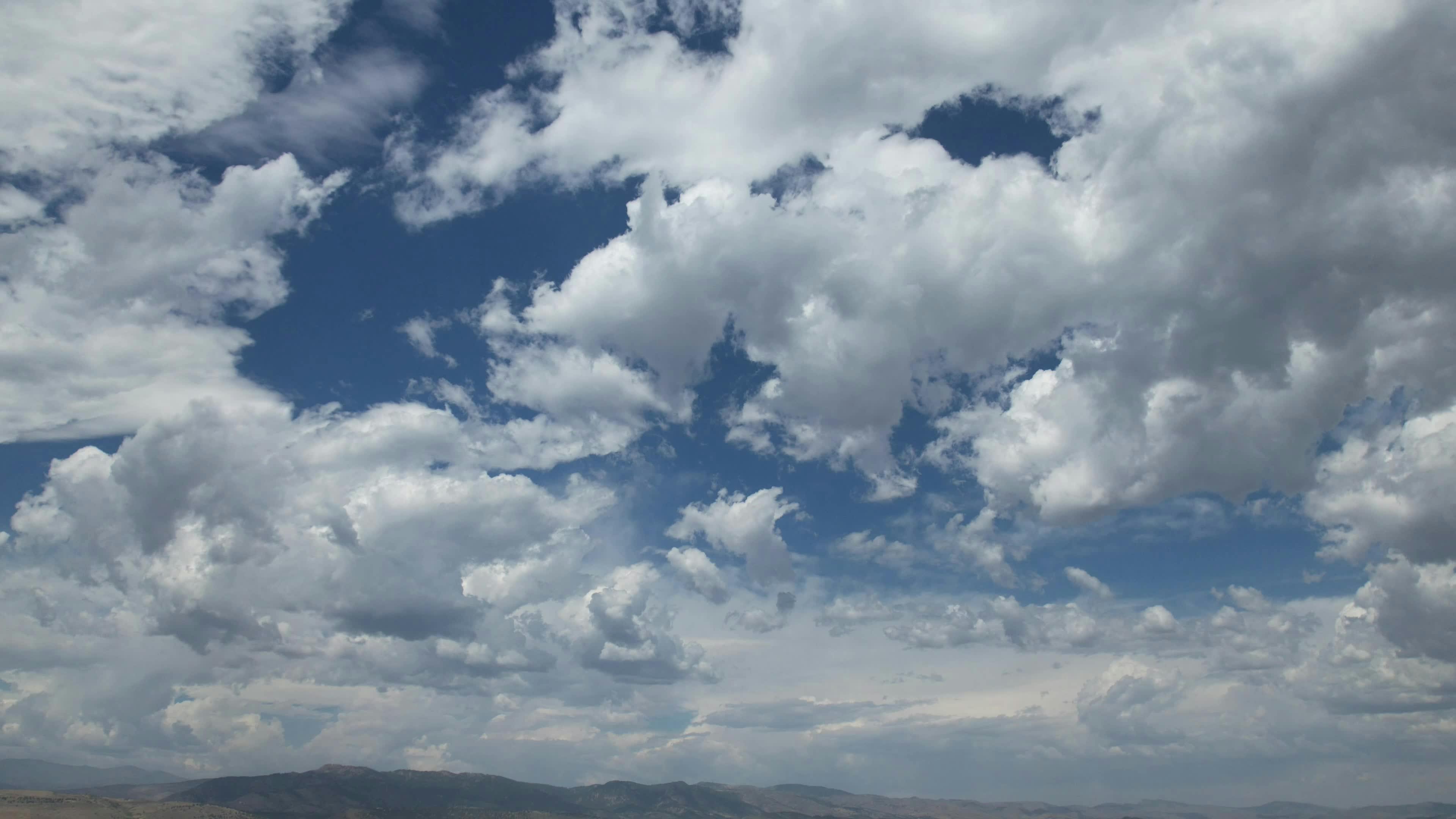 Stunning 4K Aerial Cloudscape with Mountains Free Stock Video Footage ...