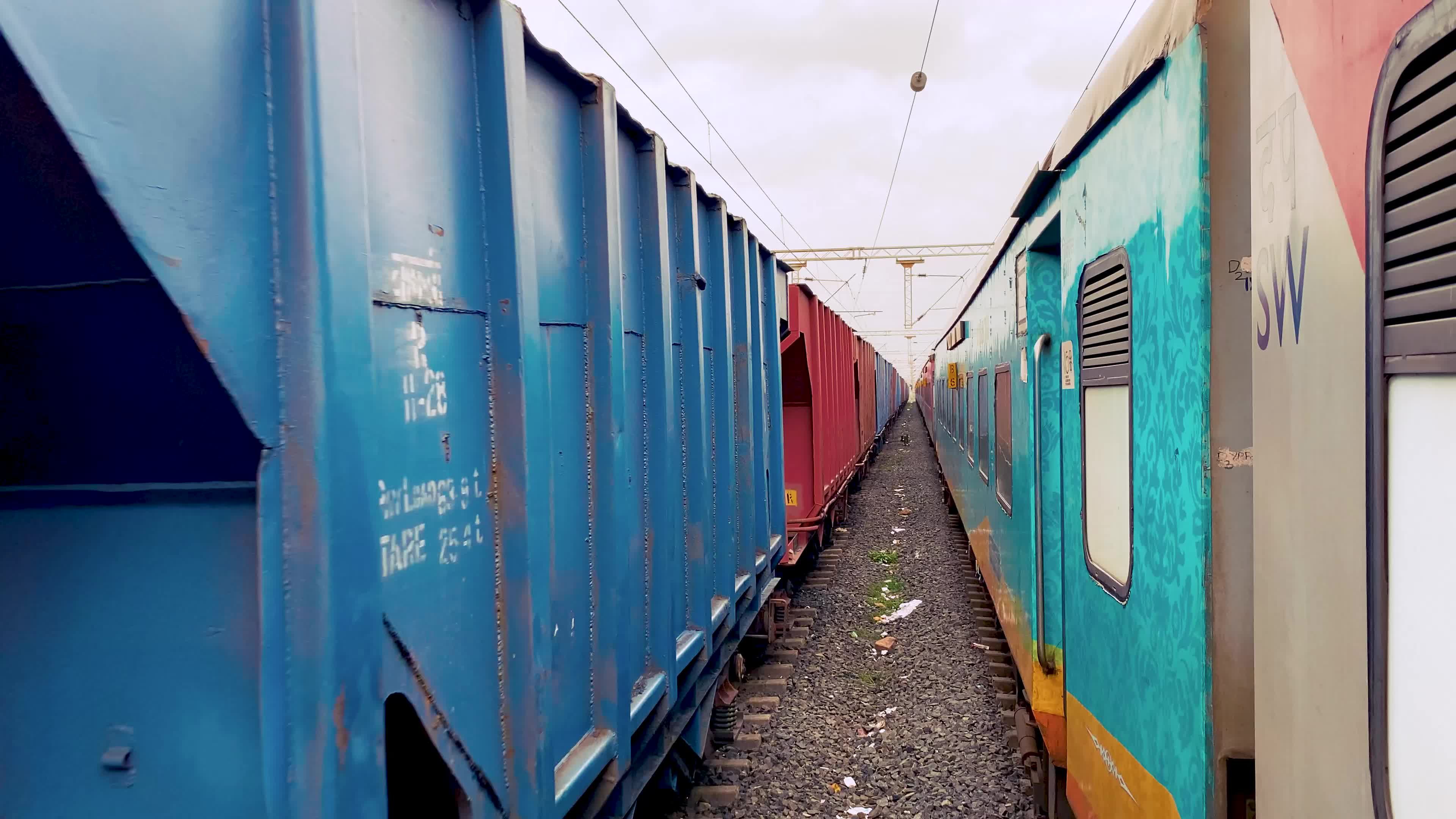 Video of a Train Moving Side View Free Stock Video Footage, Royalty ...