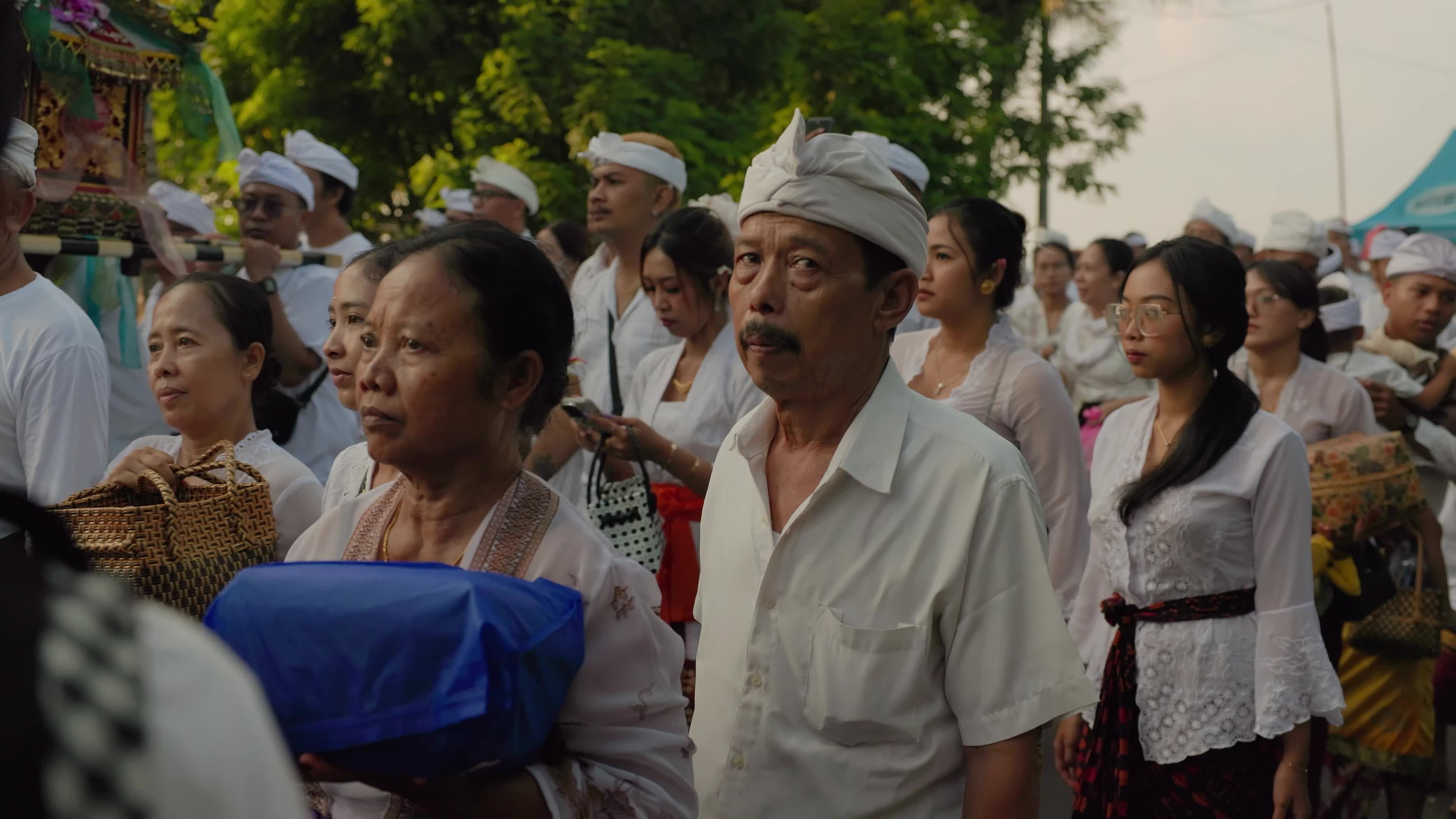 Traditional Indonesian Cultural Procession Outdoors Free Stock Video ...