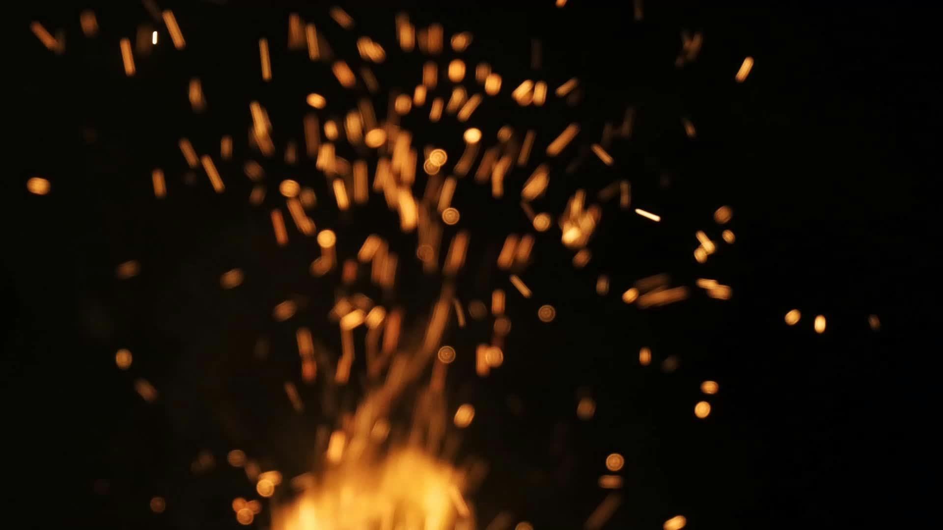 Dynamic Spark Particles Against Dark Background Free Stock Video Footage, Royalty-Free 4K & HD ...