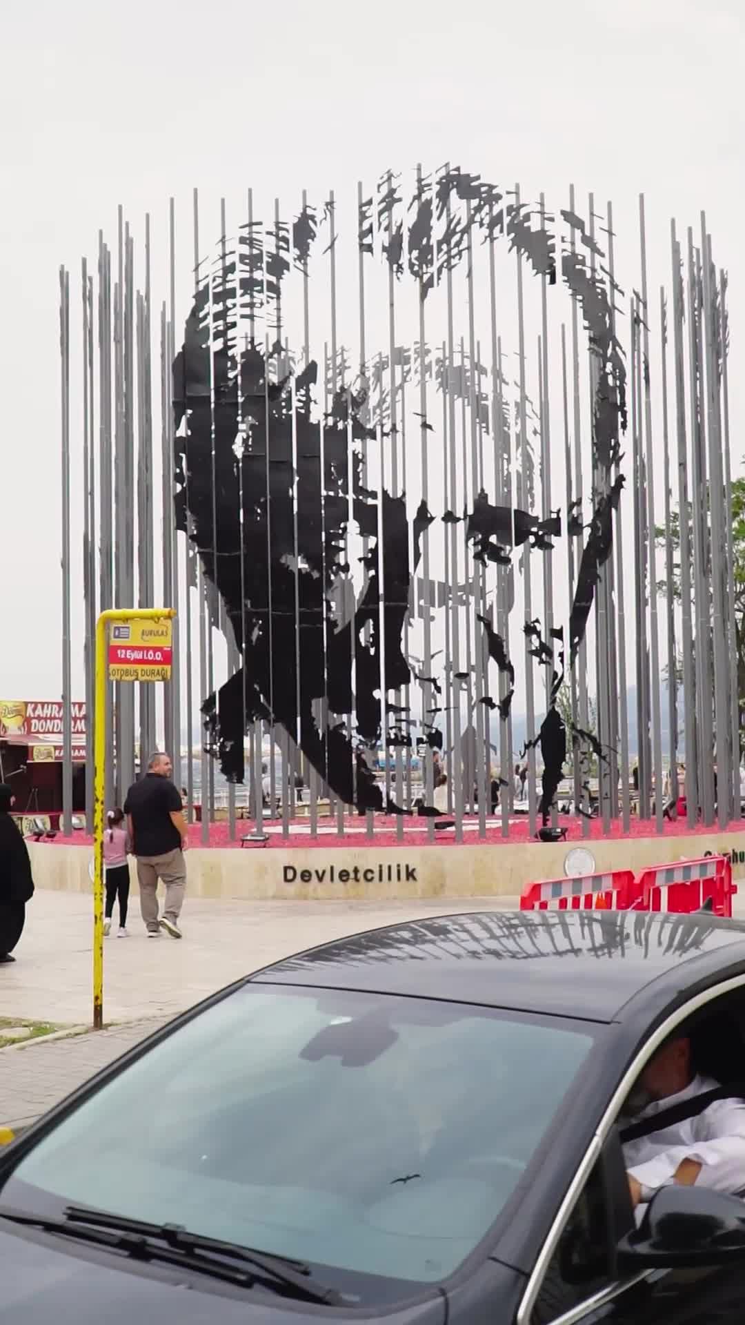 Iconic Mustafa Kemal Atatürk Monument Display Free Stock Video Footage ...