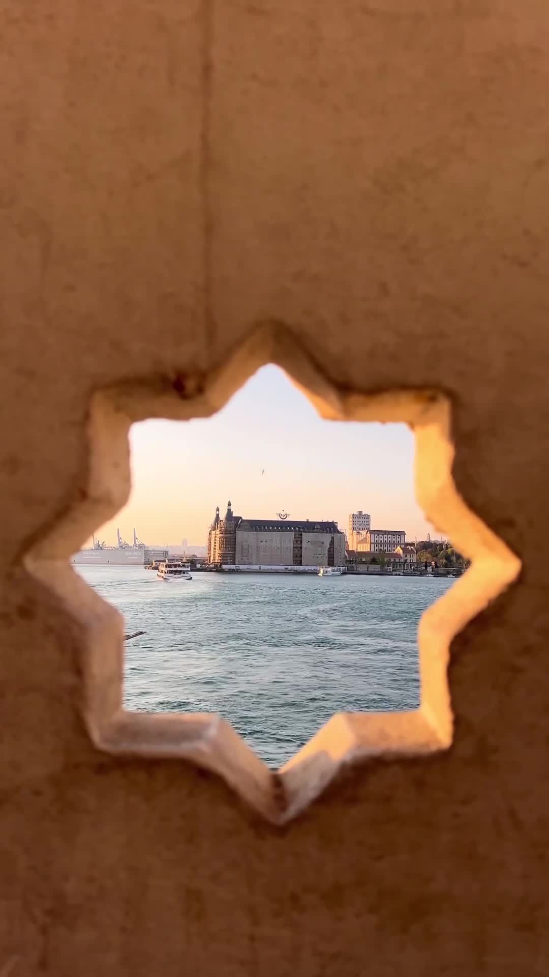 Scenic View Through Star-Shaped Window Free Stock Video Footage ...
