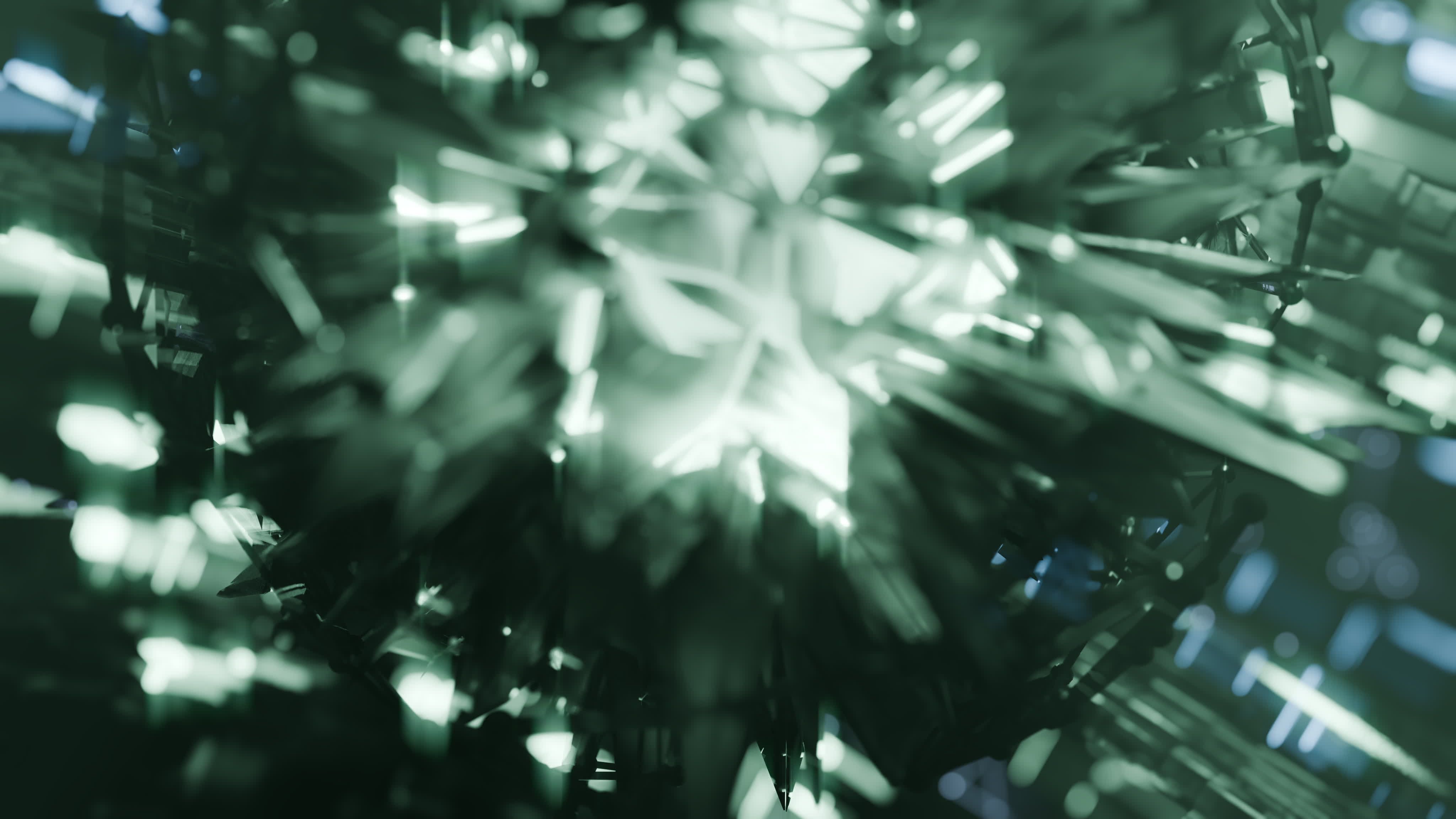 Futuristic Spinning Neon Digital Abstract Free Stock Video Footage ...