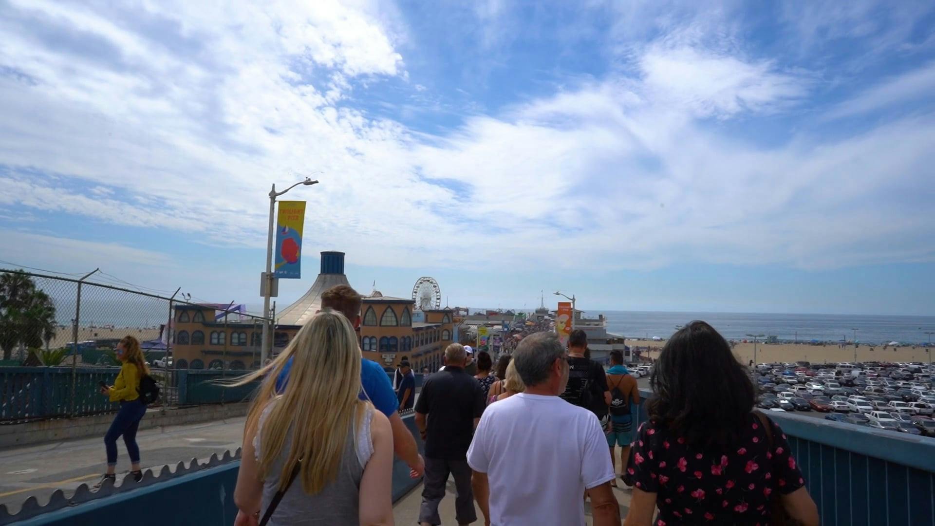 A Boardwalk Leading To The Beach · Free Stock Video