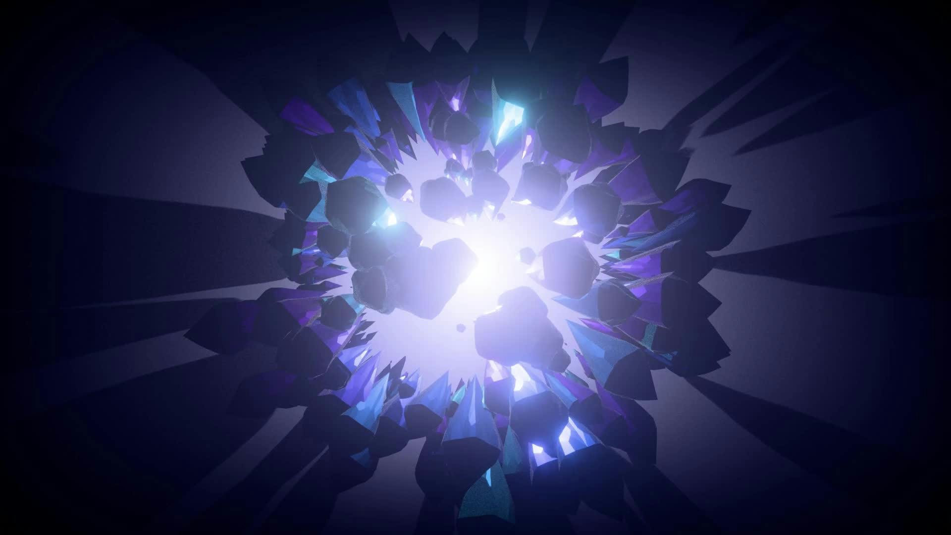 Abstract Cosmic Explosion with Vibrant Colors Free Stock Video Footage ...
