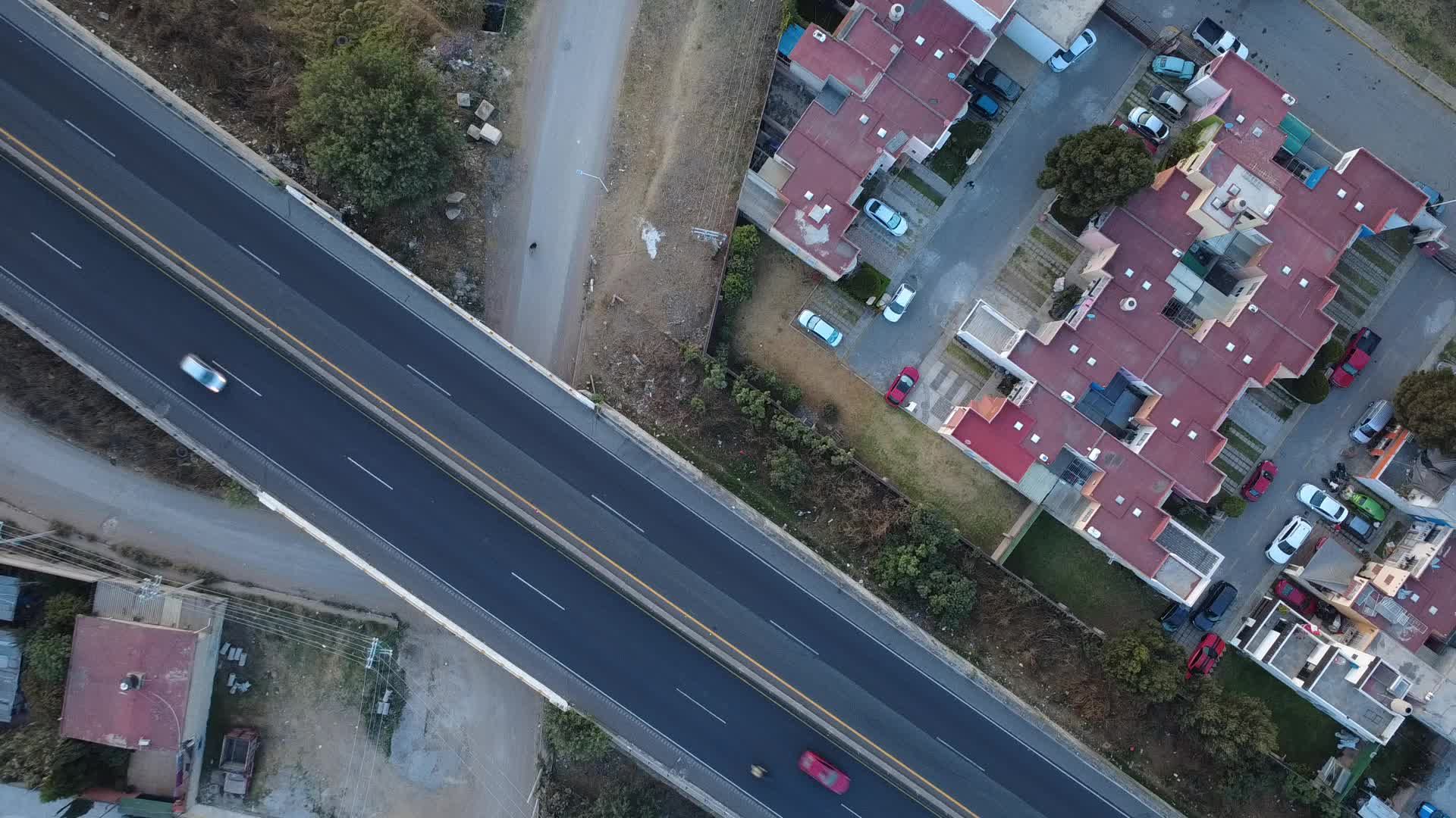 Aerial View of Urban Landscape and Roads Free Stock Video Footage ...