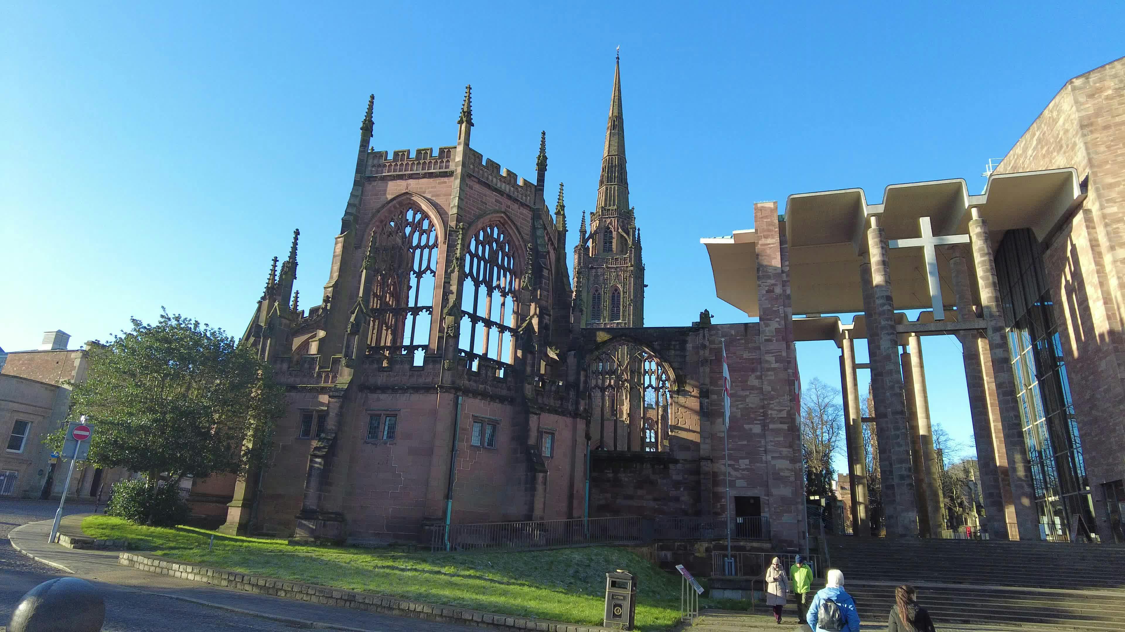 Stunning Architecture of Coventry Cathedral Free Stock Video Footage ...