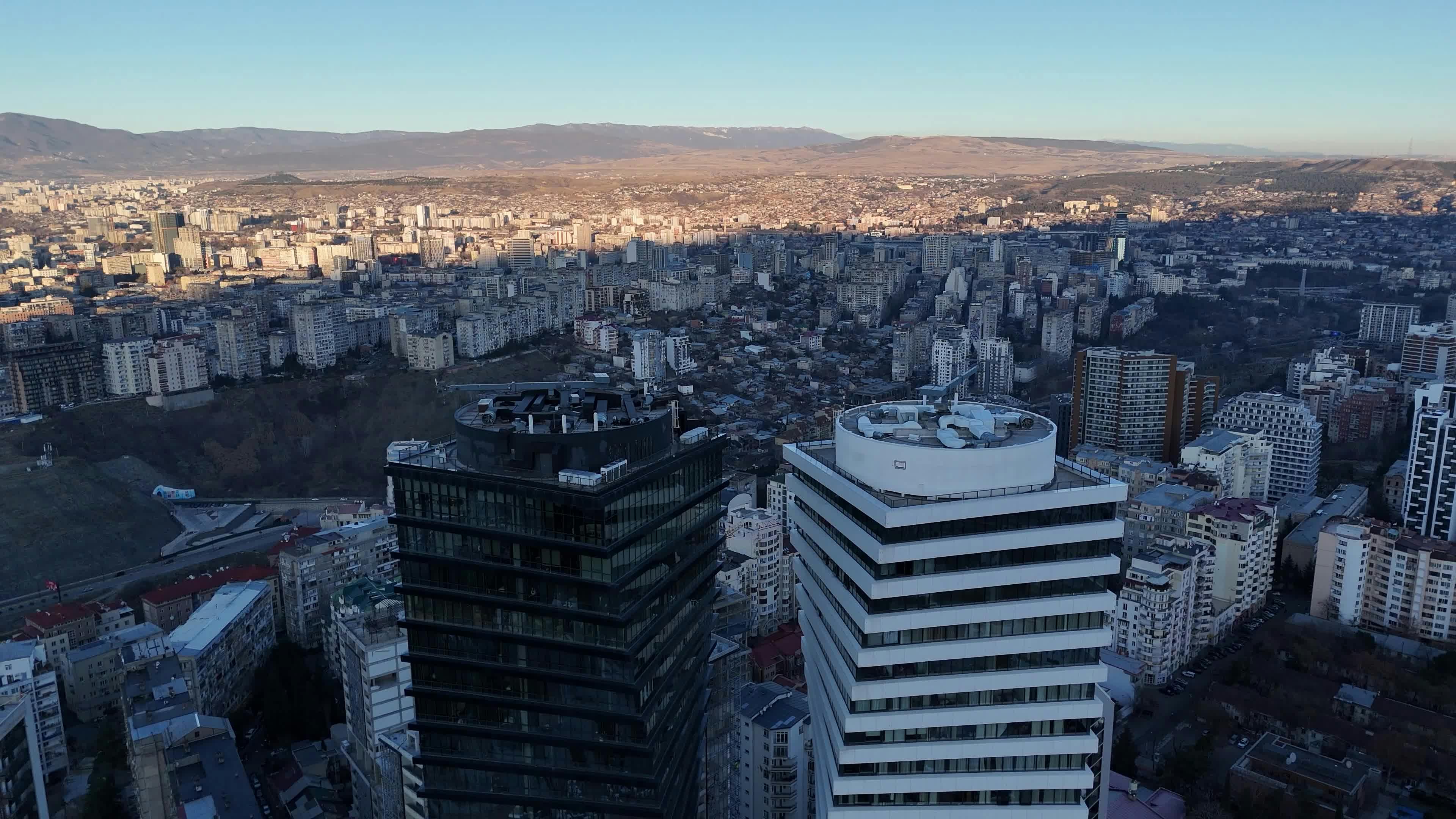 Aerial View of Iconic Kuwait Towers by Drone Free Stock Video Footage ...