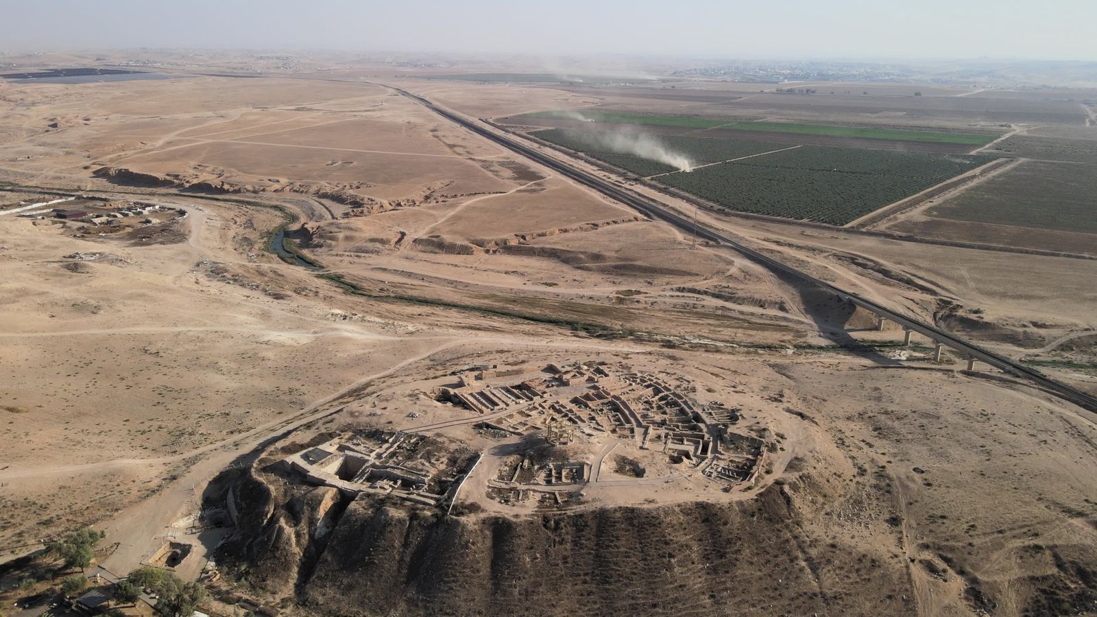 An Aerial Footage of Ancient Ruins of Babylon Free Stock Video Footage ...