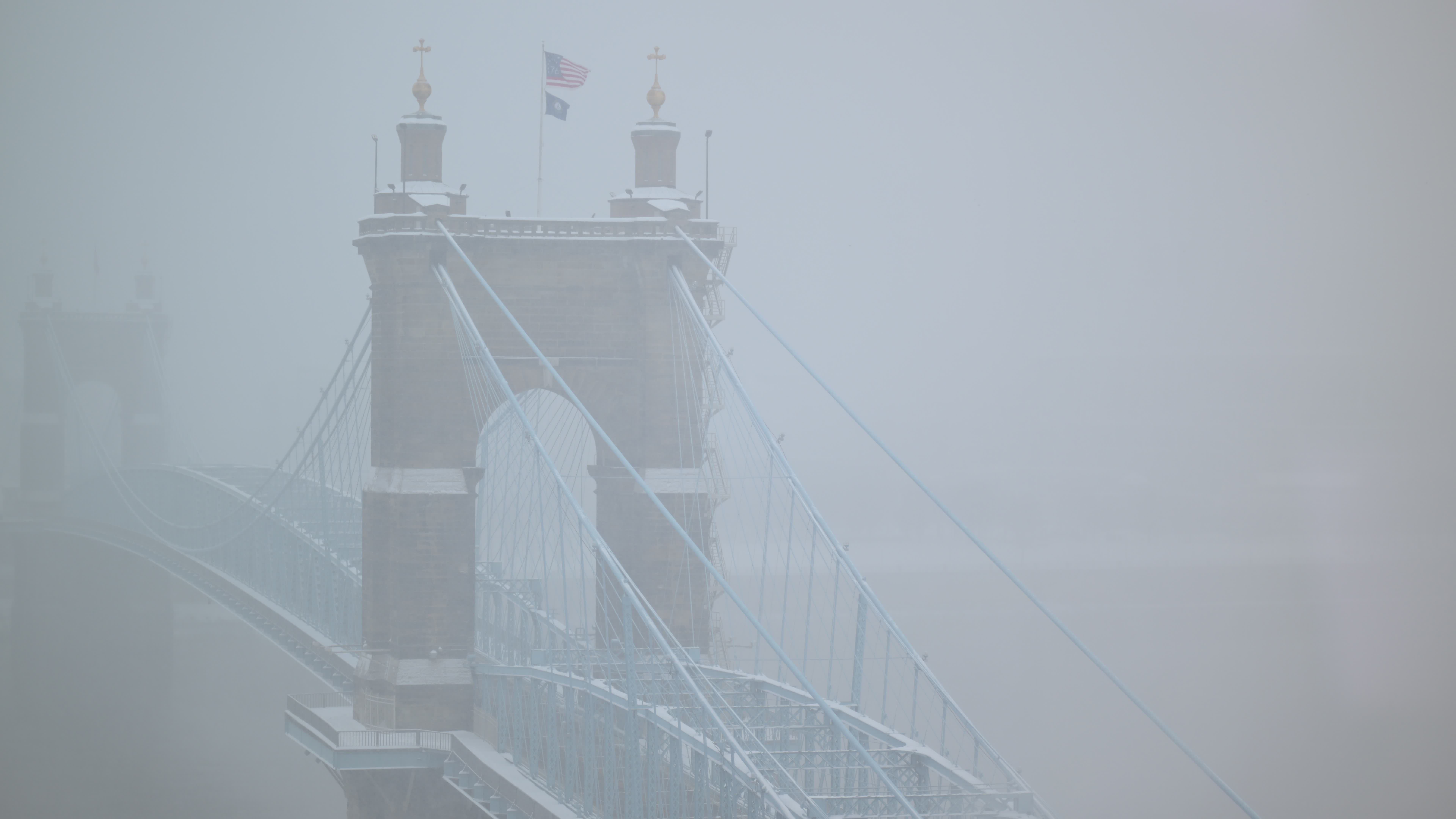 Snowy Bridge Scene in Winter Wonderland Free Stock Video Footage ...