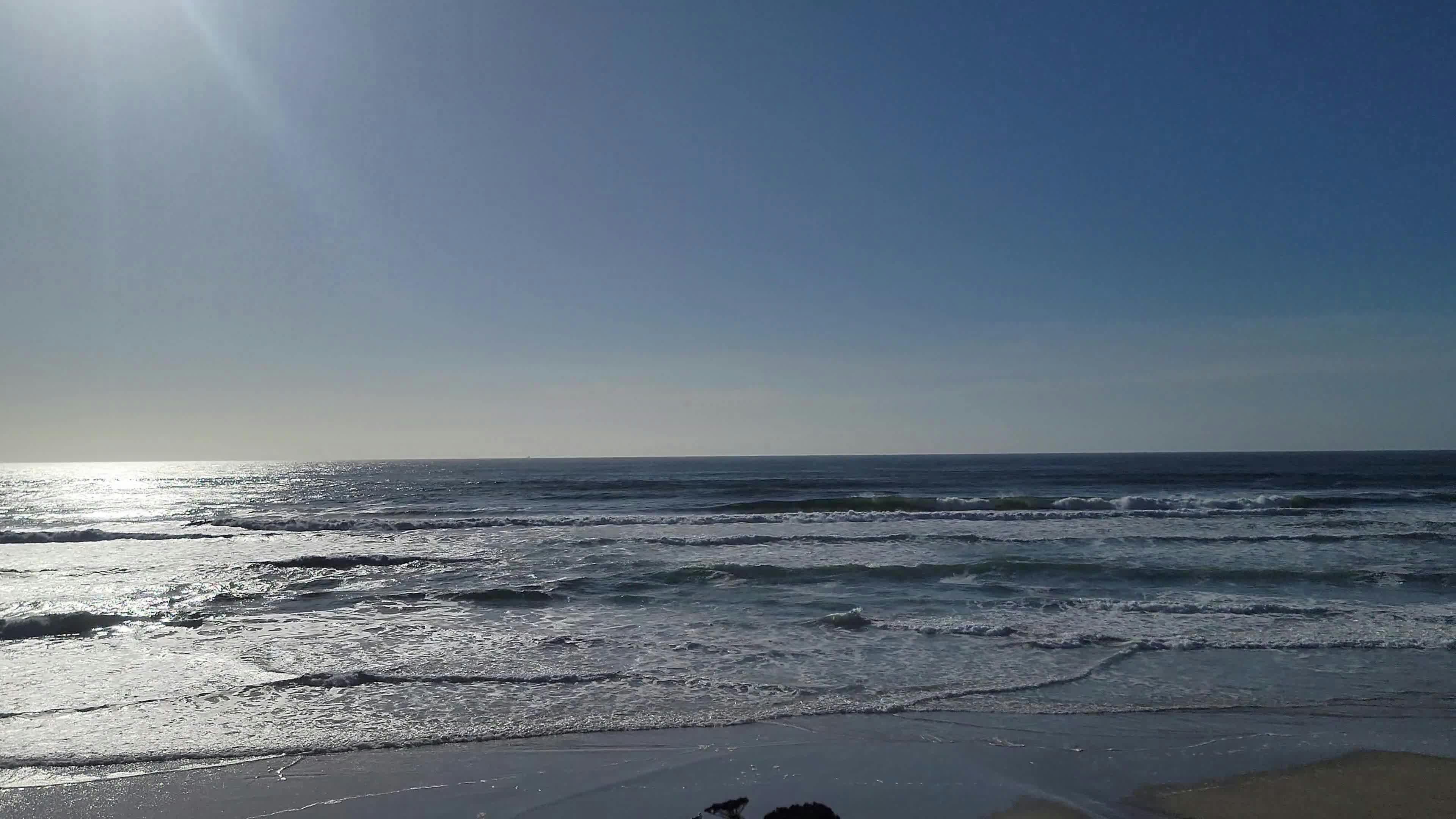 Peaceful Pacific Ocean Waves at Oregon Coast Free Stock Video Footage ...
