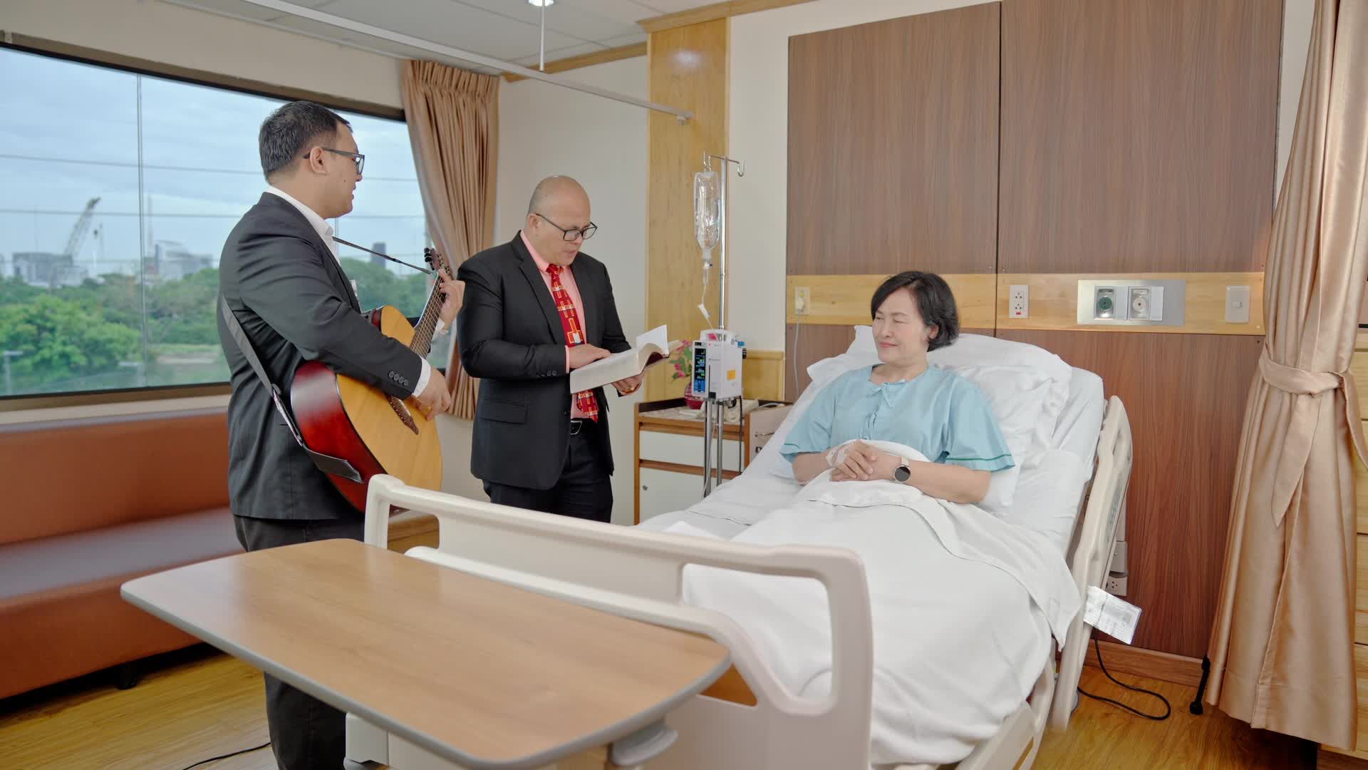 Hospital Visit with Music Therapy Free Stock Video Footage, Royalty ...