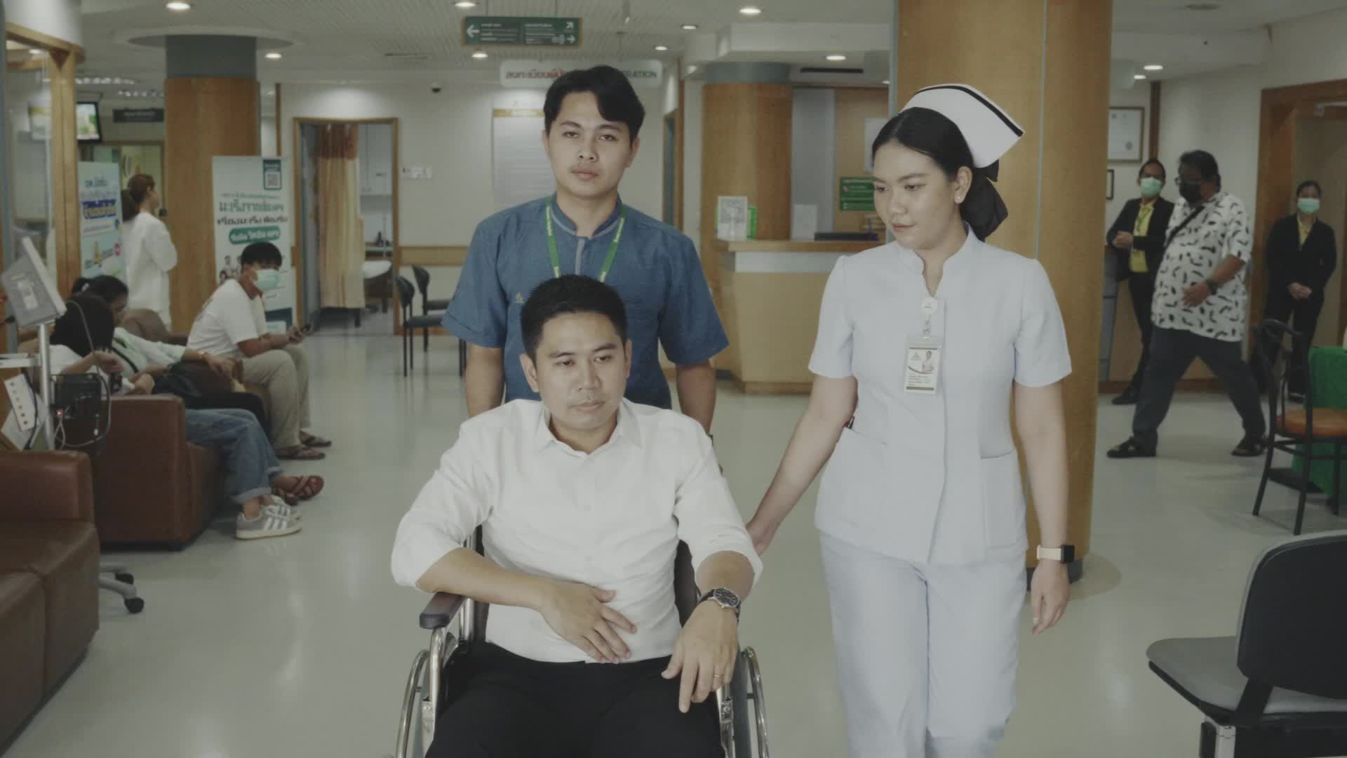 Healthcare Professional Assisting Patient in Hospital Free Stock Video ...
