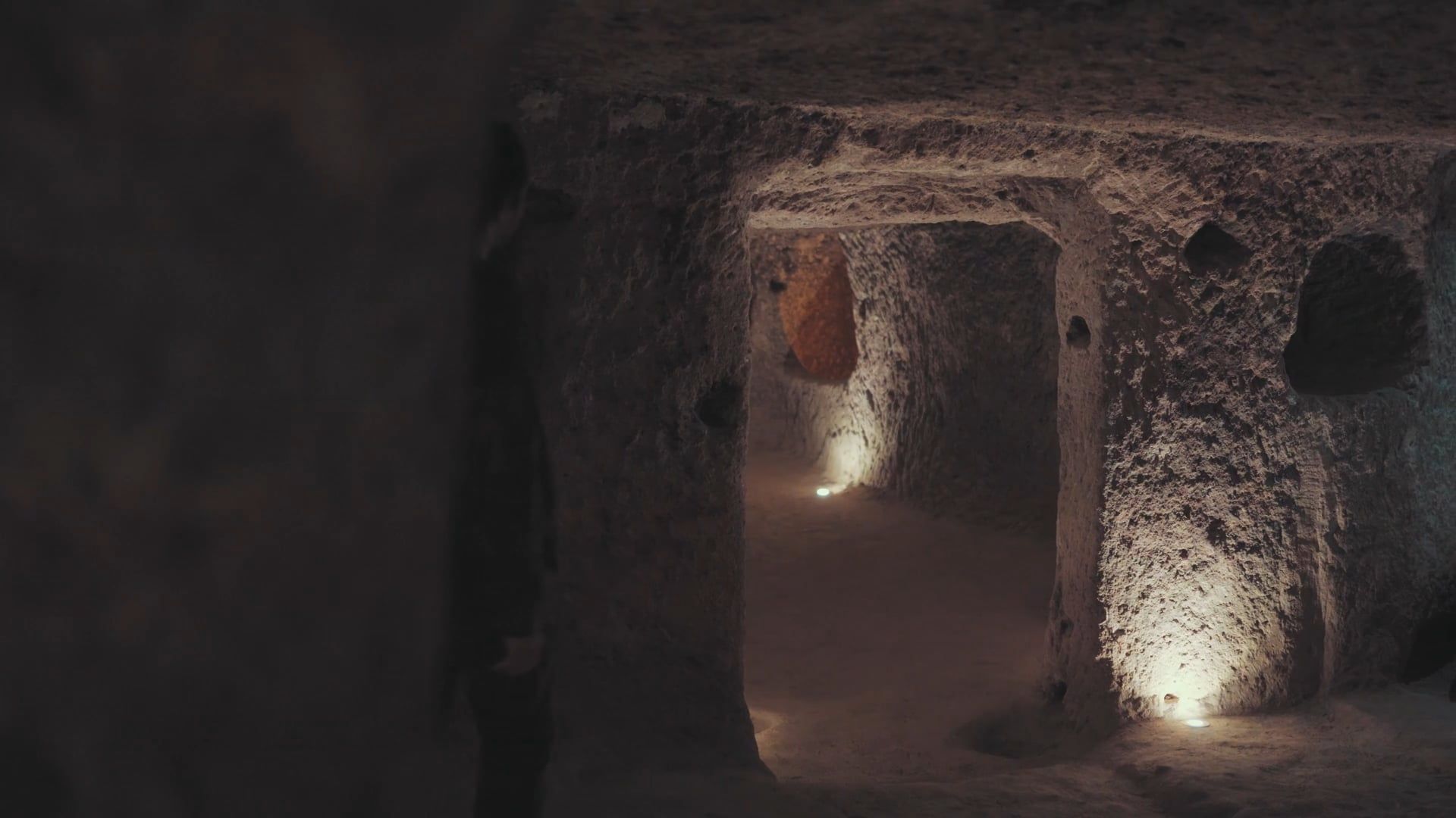 Man Exploring Inside A Cave Free Stock Video Footage, Royalty-Free 4K ...