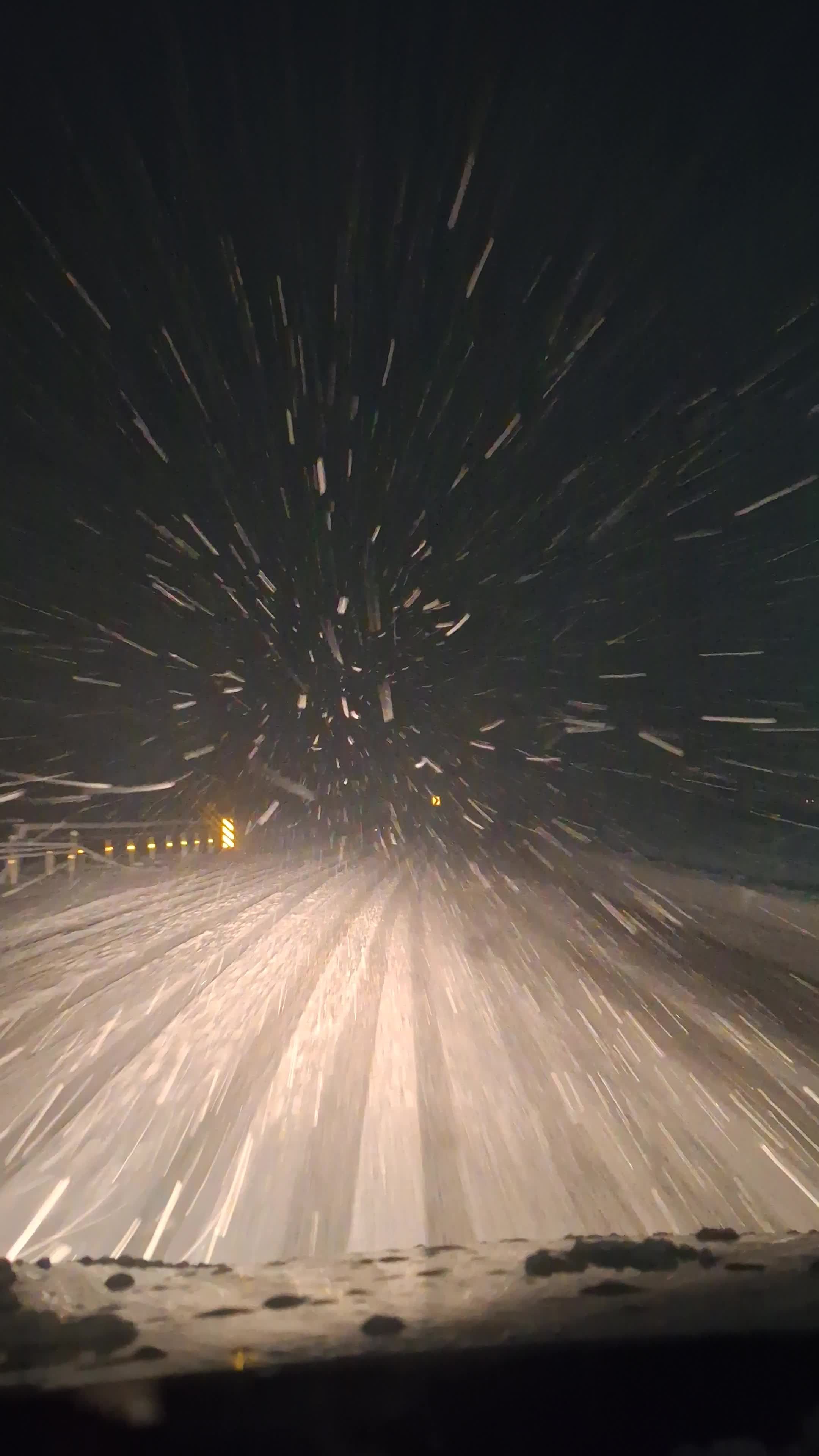 Snowy Night Drive on Icy Road Free Stock Video Footage, Royalty-Free 4K ...