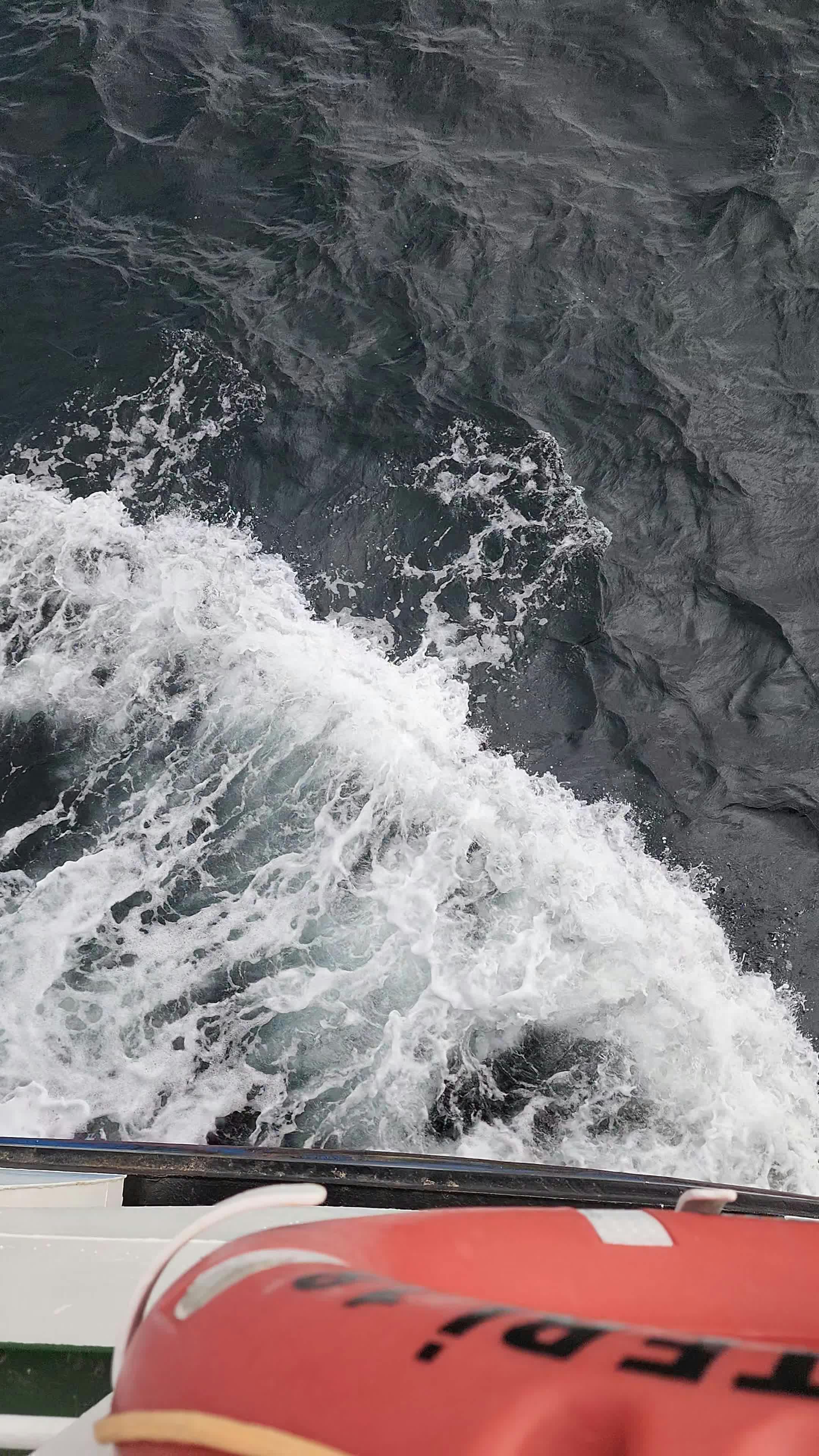 Ocean Waves Splashing Against Boat Free Stock Video Footage, Royalty ...