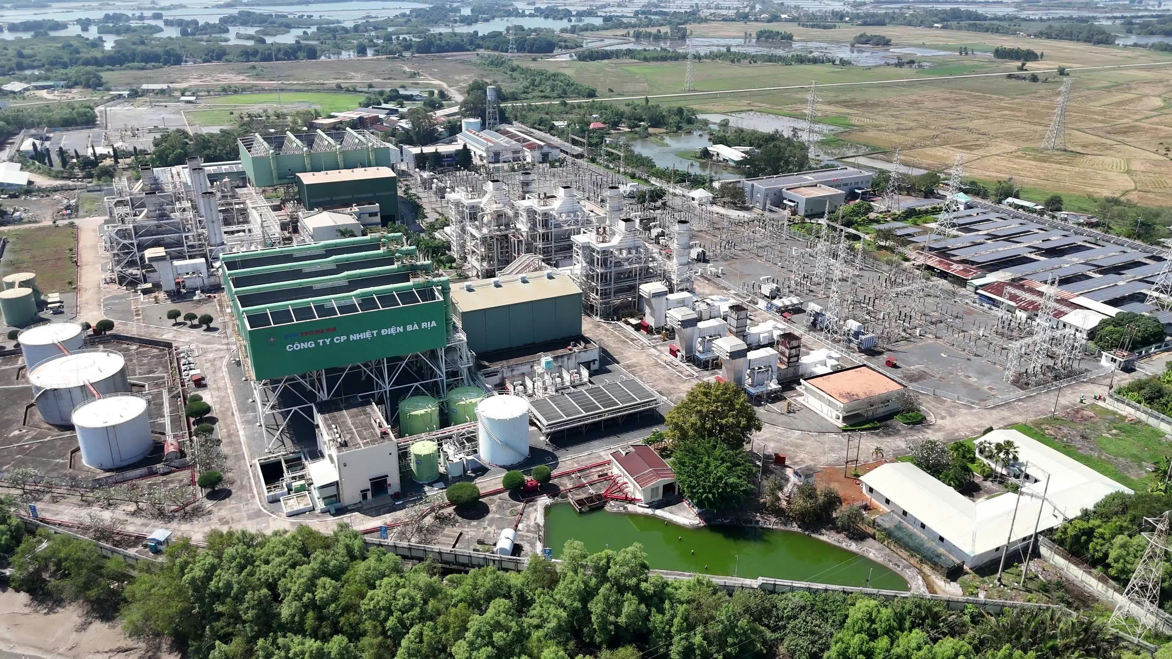 Aerial View of Bà Rịa Power Plant in Vietnam Free Stock Video Footage ...