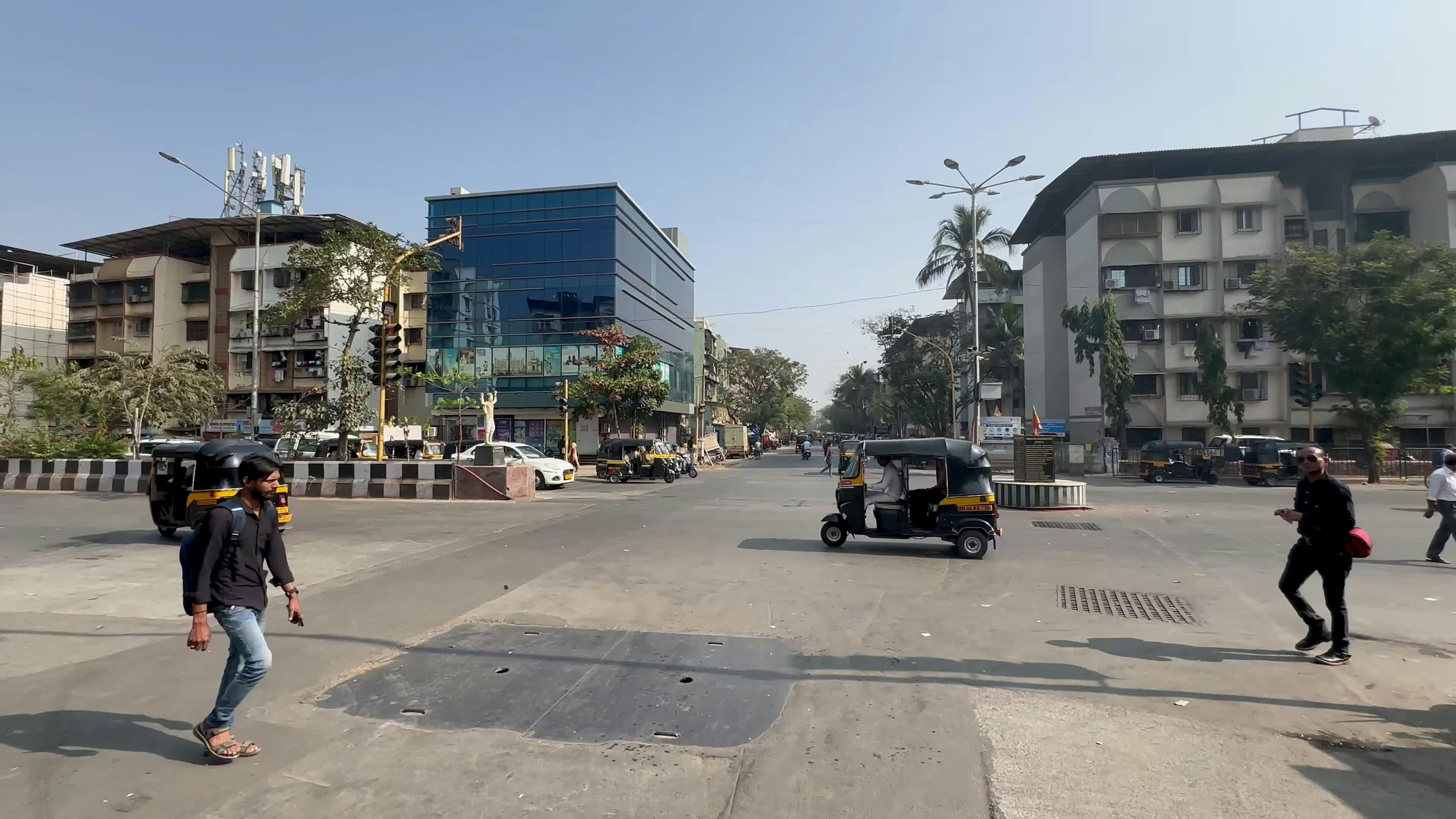 Busy Urban Intersection in Mumbai, India Free Stock Video Footage ...