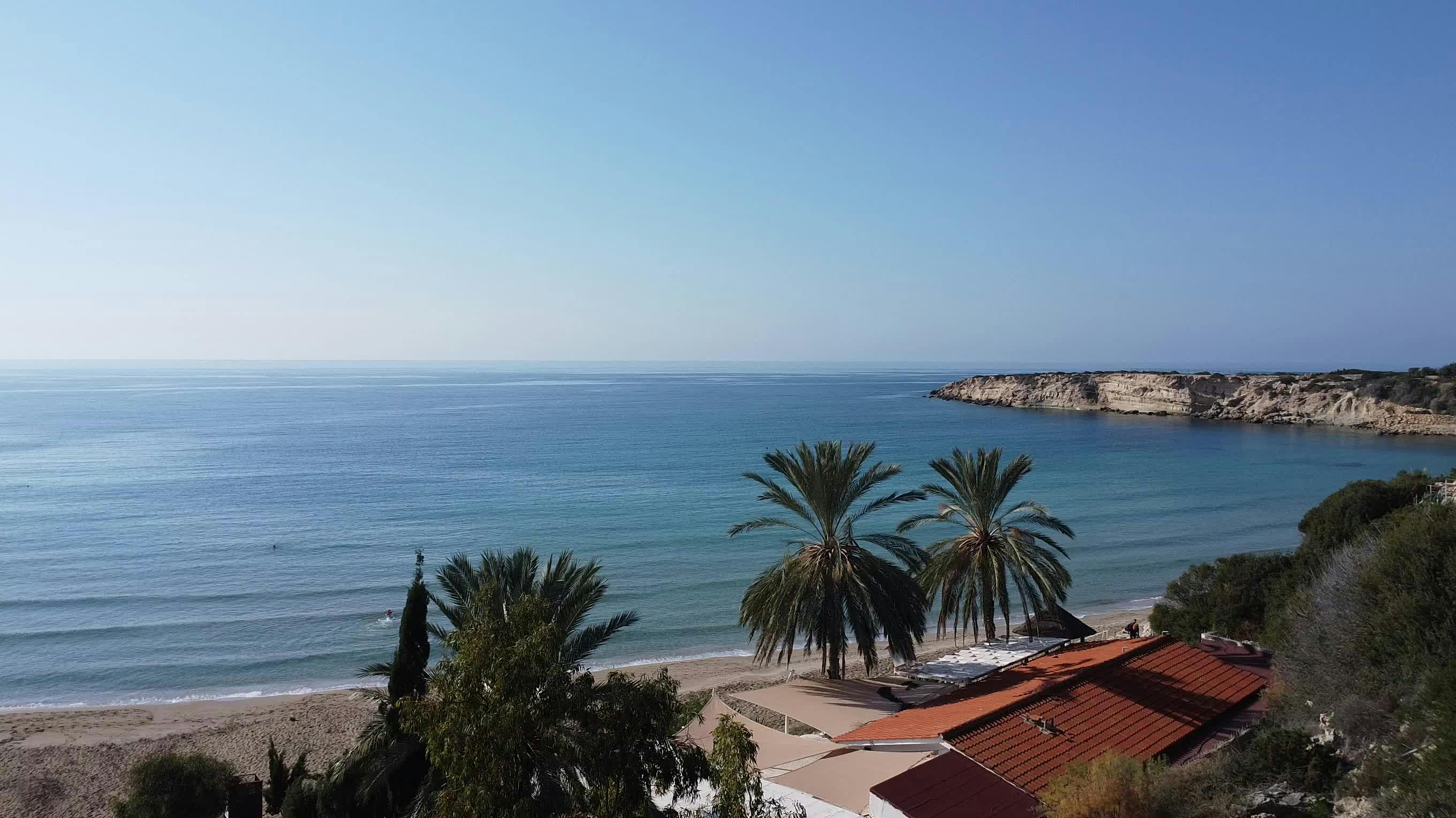 Scenic View of Coral Bay Beach in Cyprus Free Stock Video Footage ...