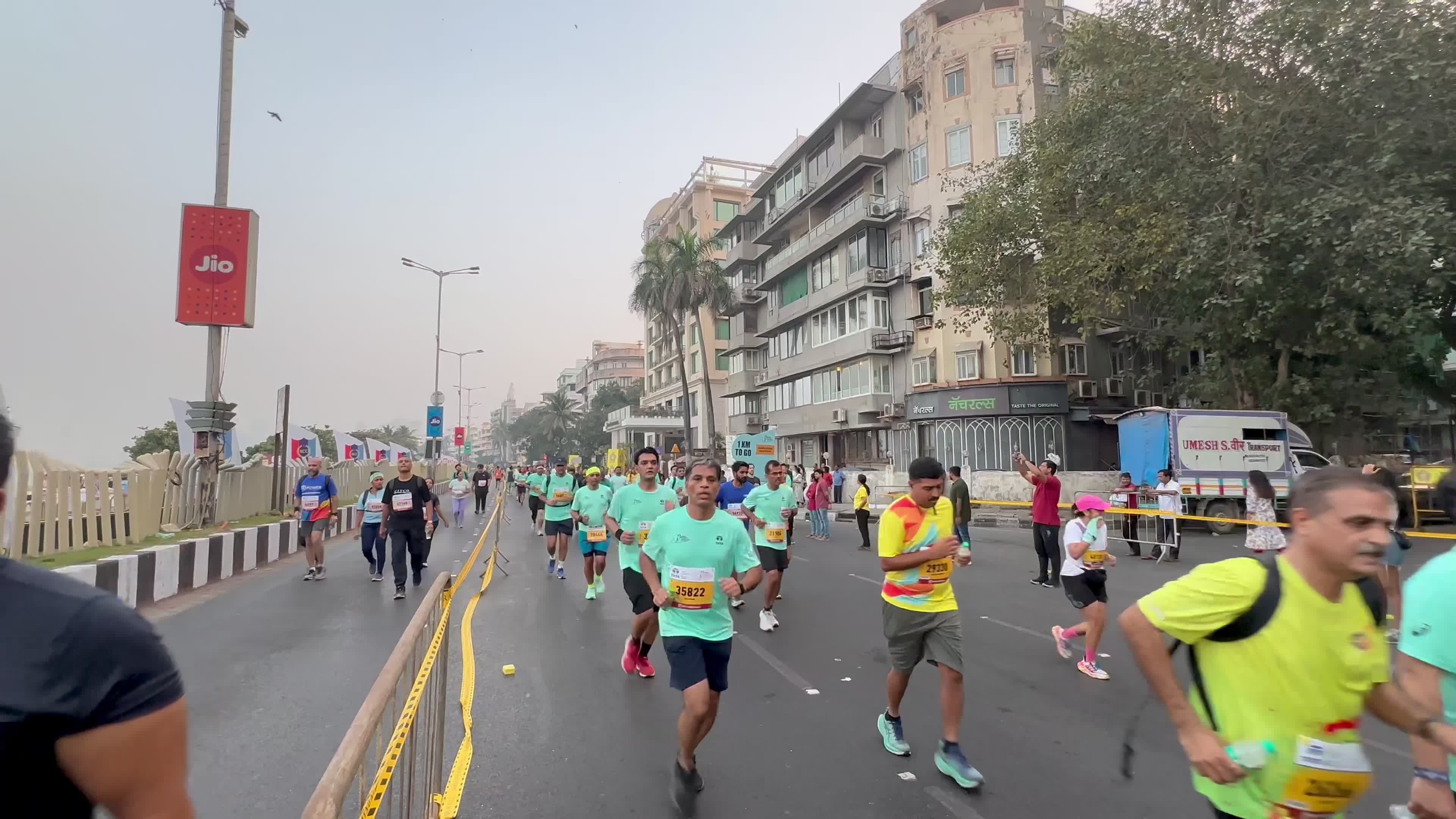 Crowded Marathon in Urban Street Setting Free Stock Video Footage ...