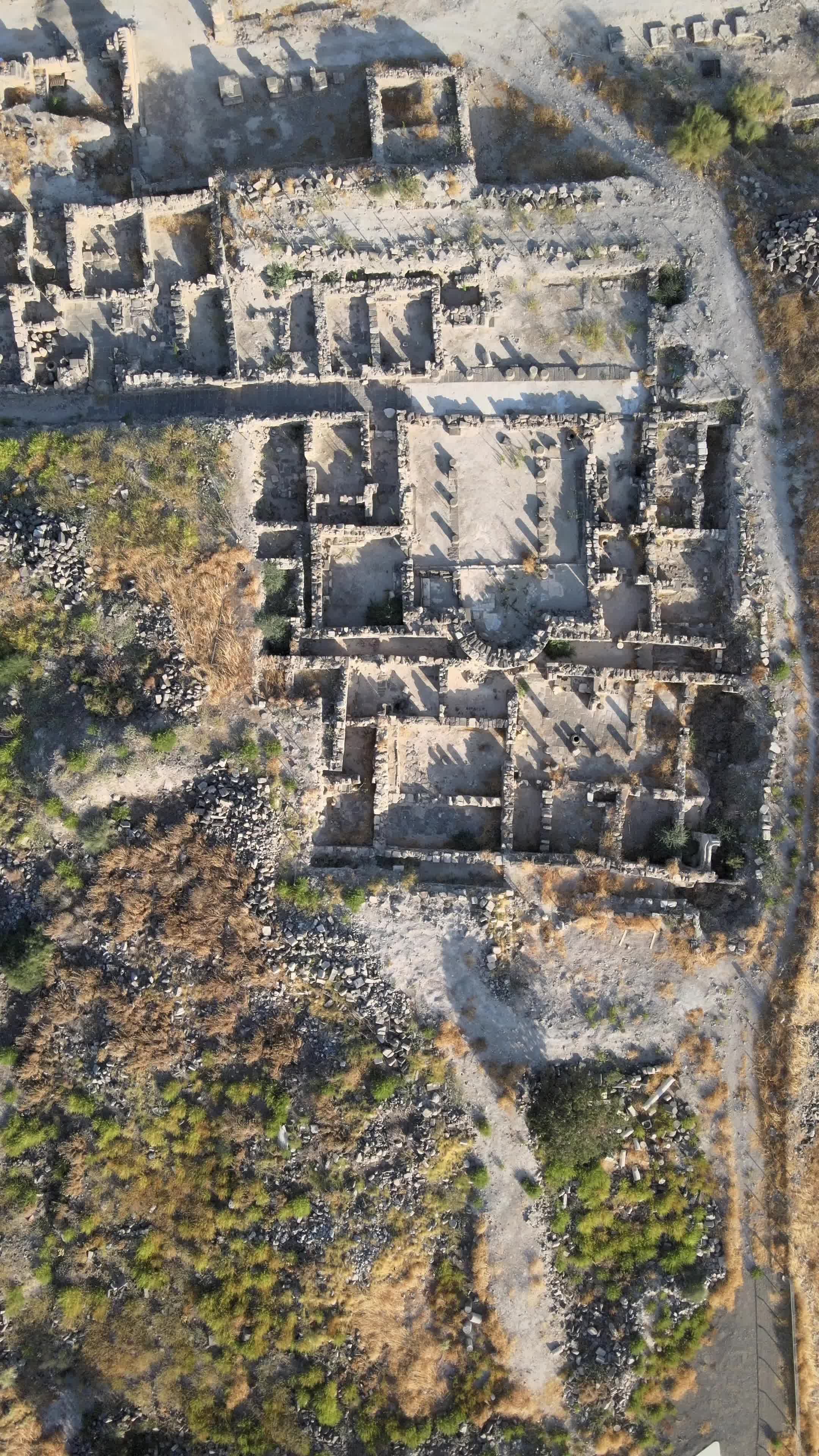 Aerial View of Ancient Ruins in Sunshine Free Stock Video Footage ...