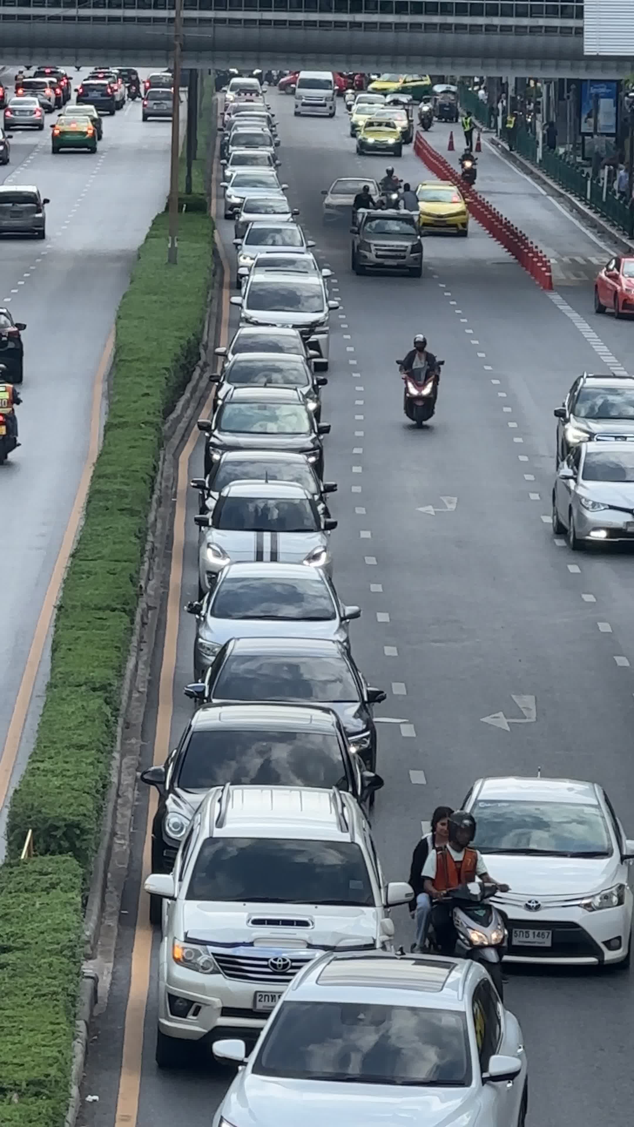 Busy Traffic Scene in Bangkok City Free Stock Video Footage, Royalty ...