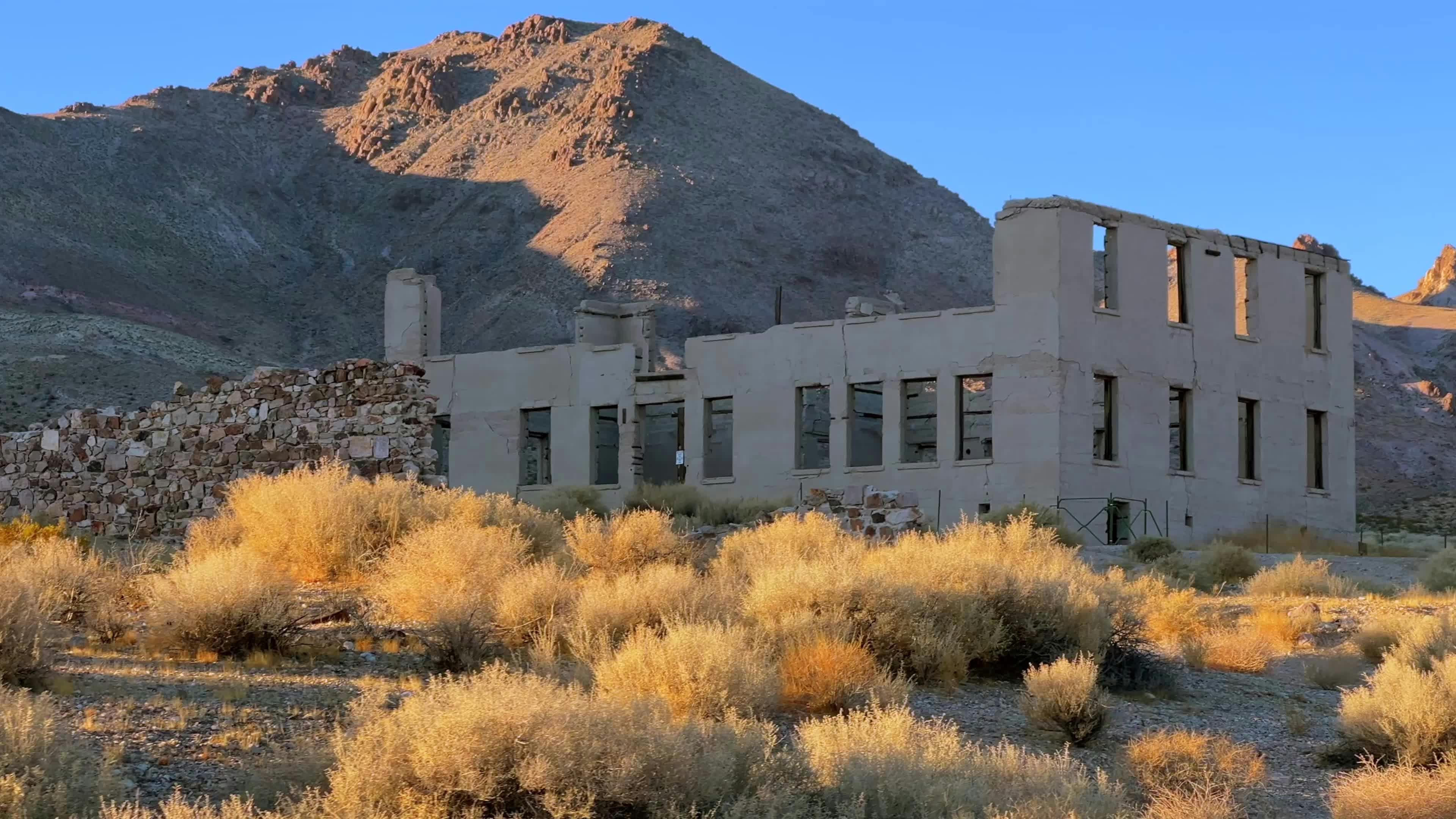 Abandoned Desert Building at Sunset Free Stock Video Footage, Royalty ...