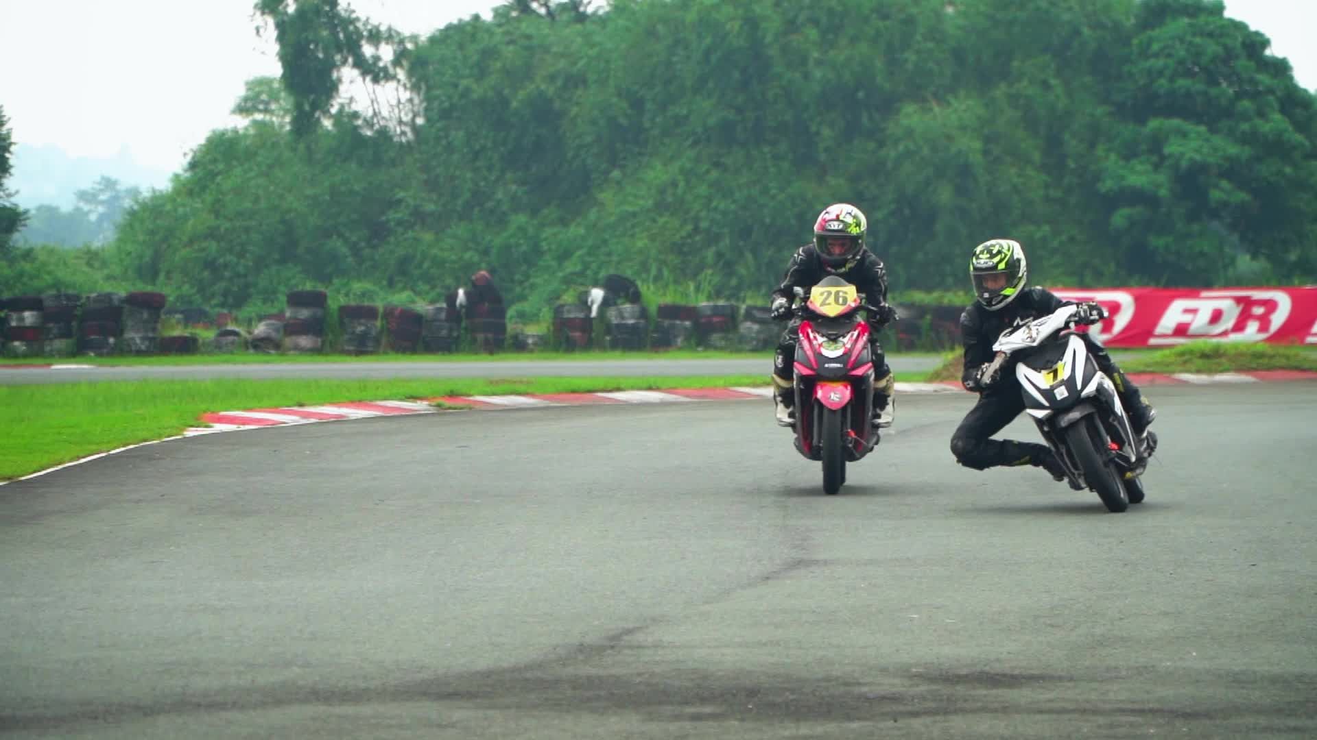 Exciting Motorcycle Race on Track Free Stock Video Footage, Royalty ...