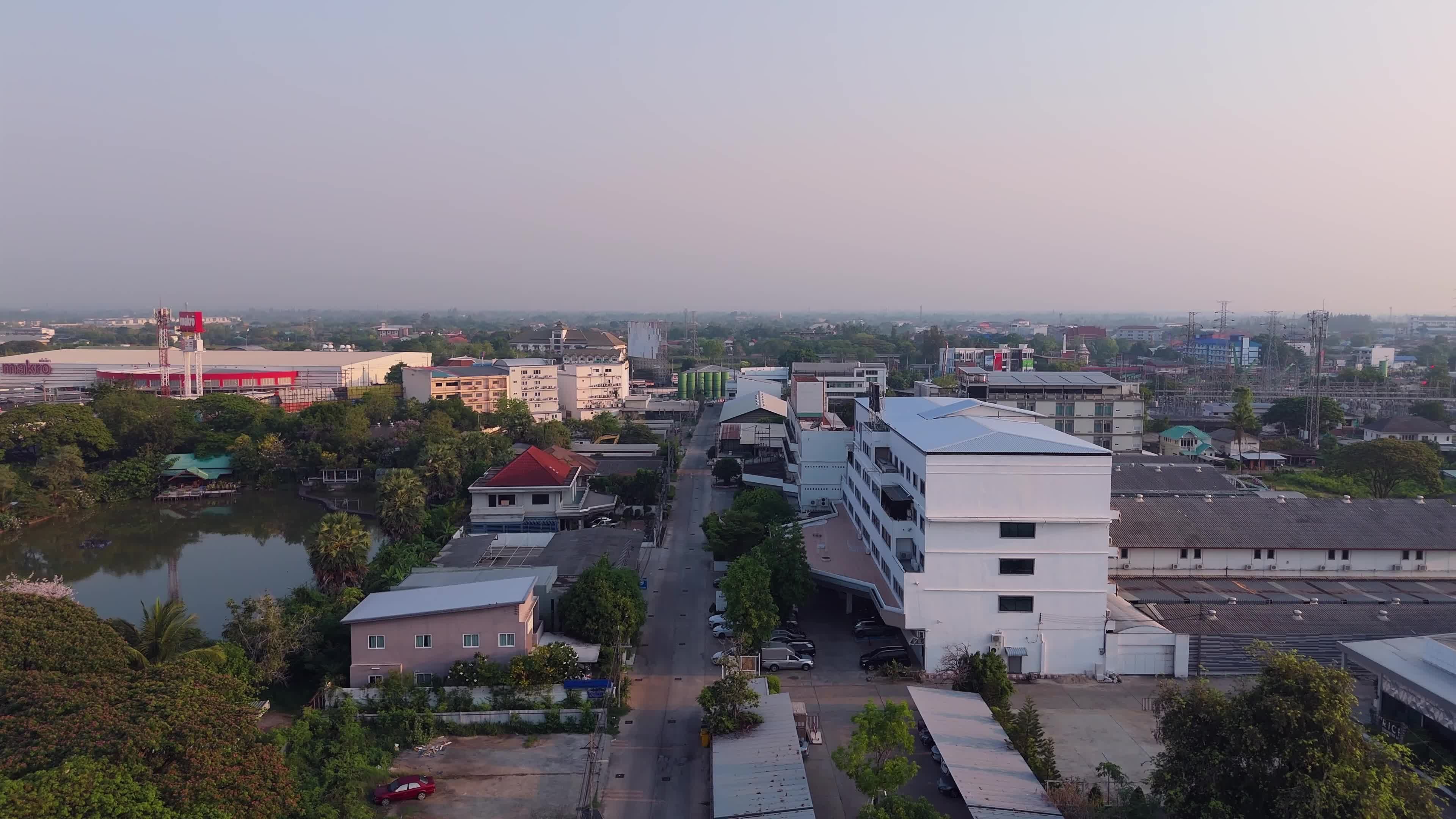 Aerial Drone View of Asian Cityscape at Daytime Free Stock Video ...