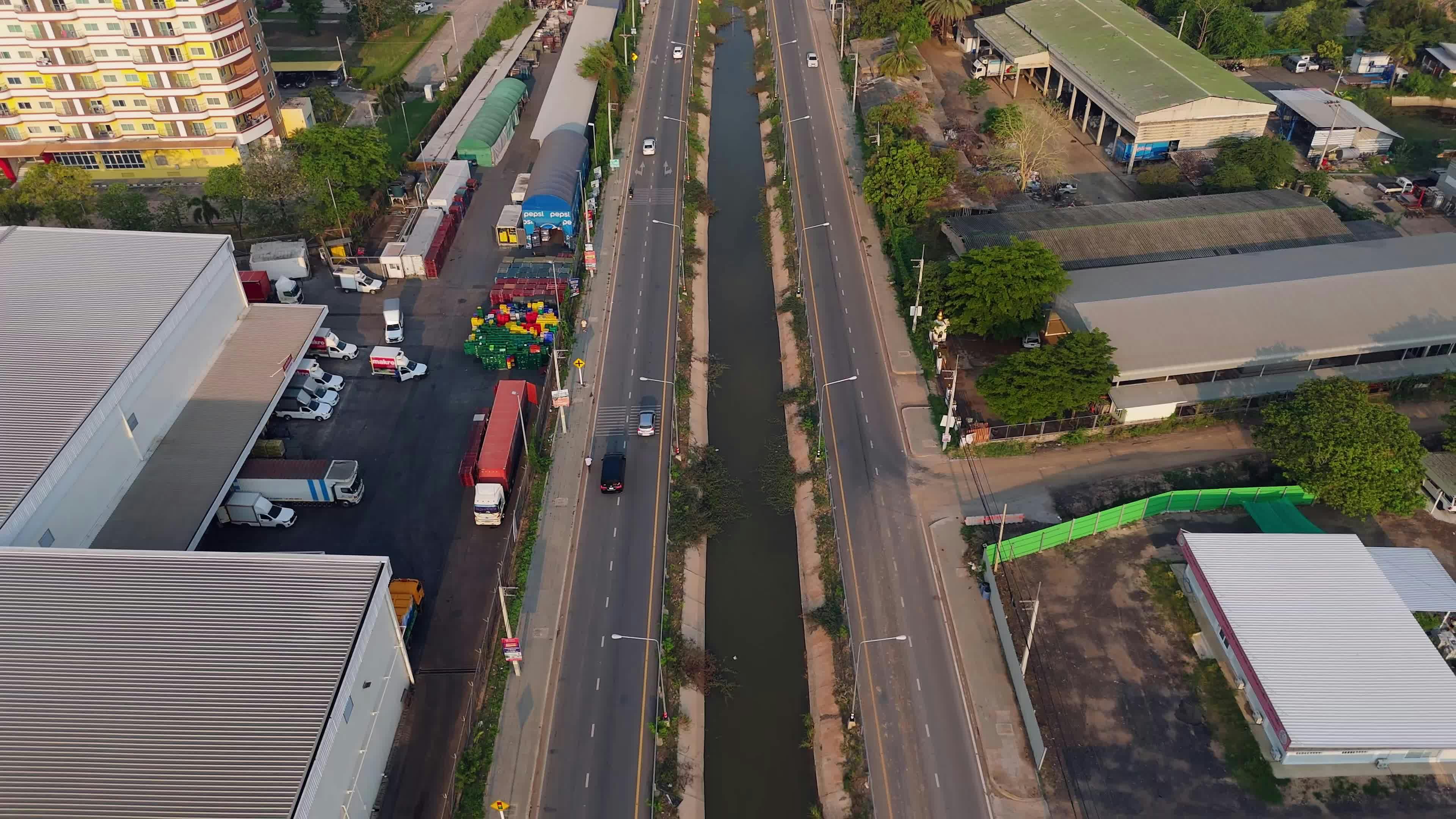 Aerial Drone View of Highway in Chattanooga Free Stock Video Footage ...