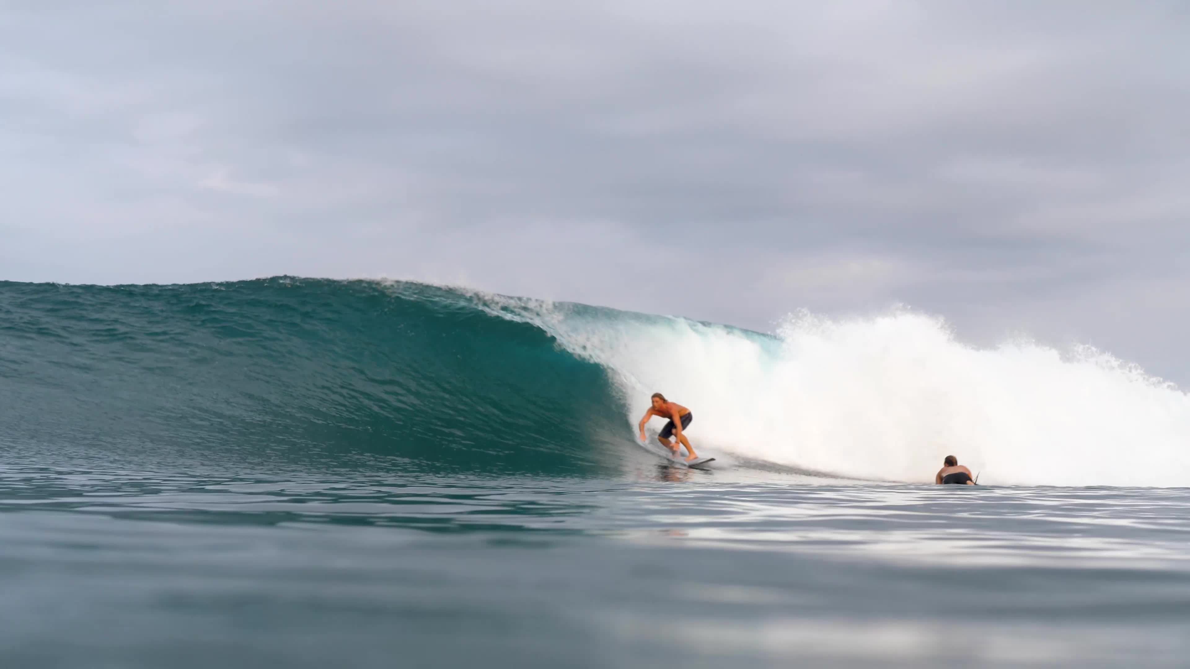 Exciting Surfing Adventure in Ocean Waves Free Stock Video Footage ...