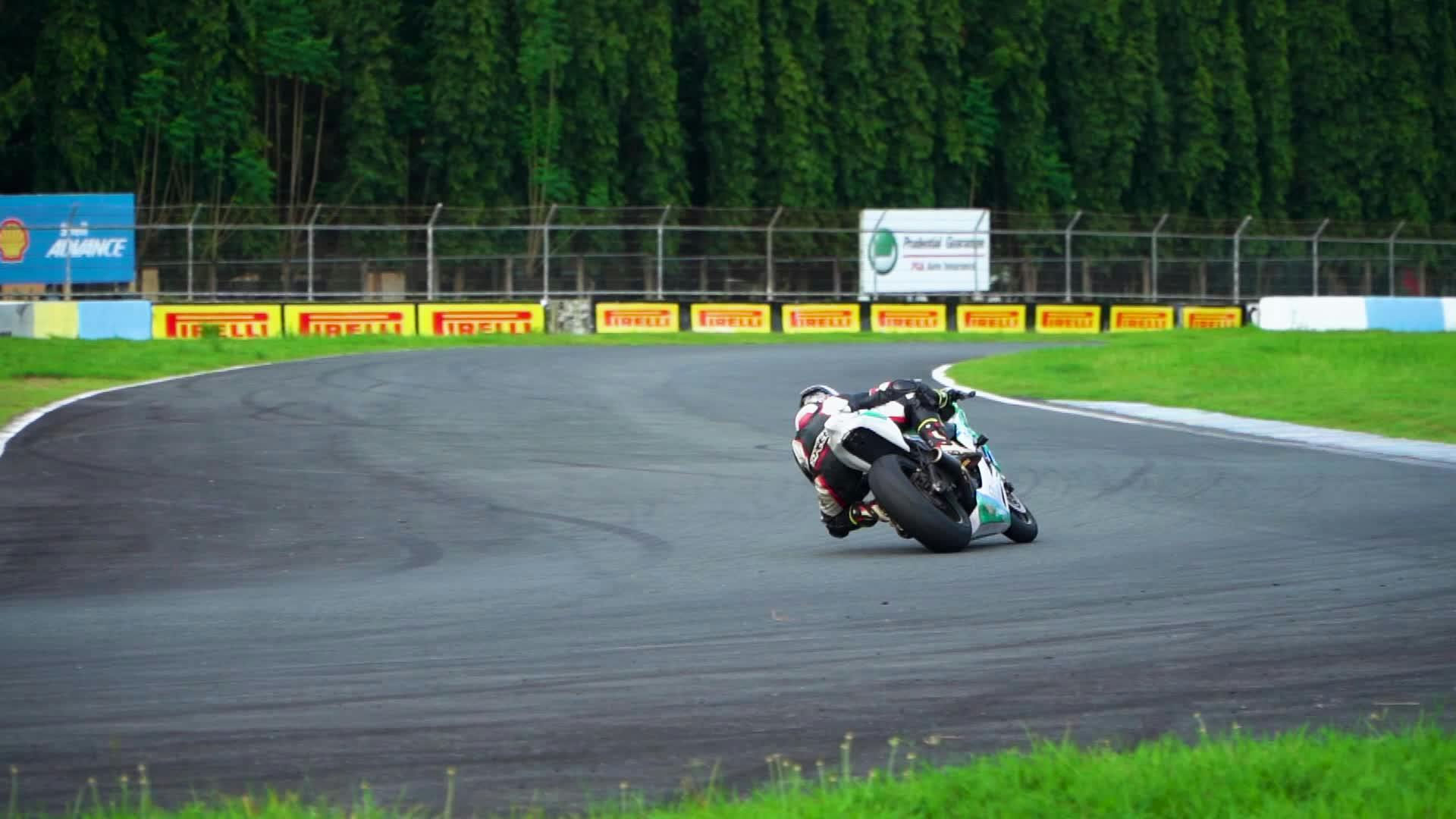 Exciting Motorcycle Race on Curved Track Free Stock Video Footage ...