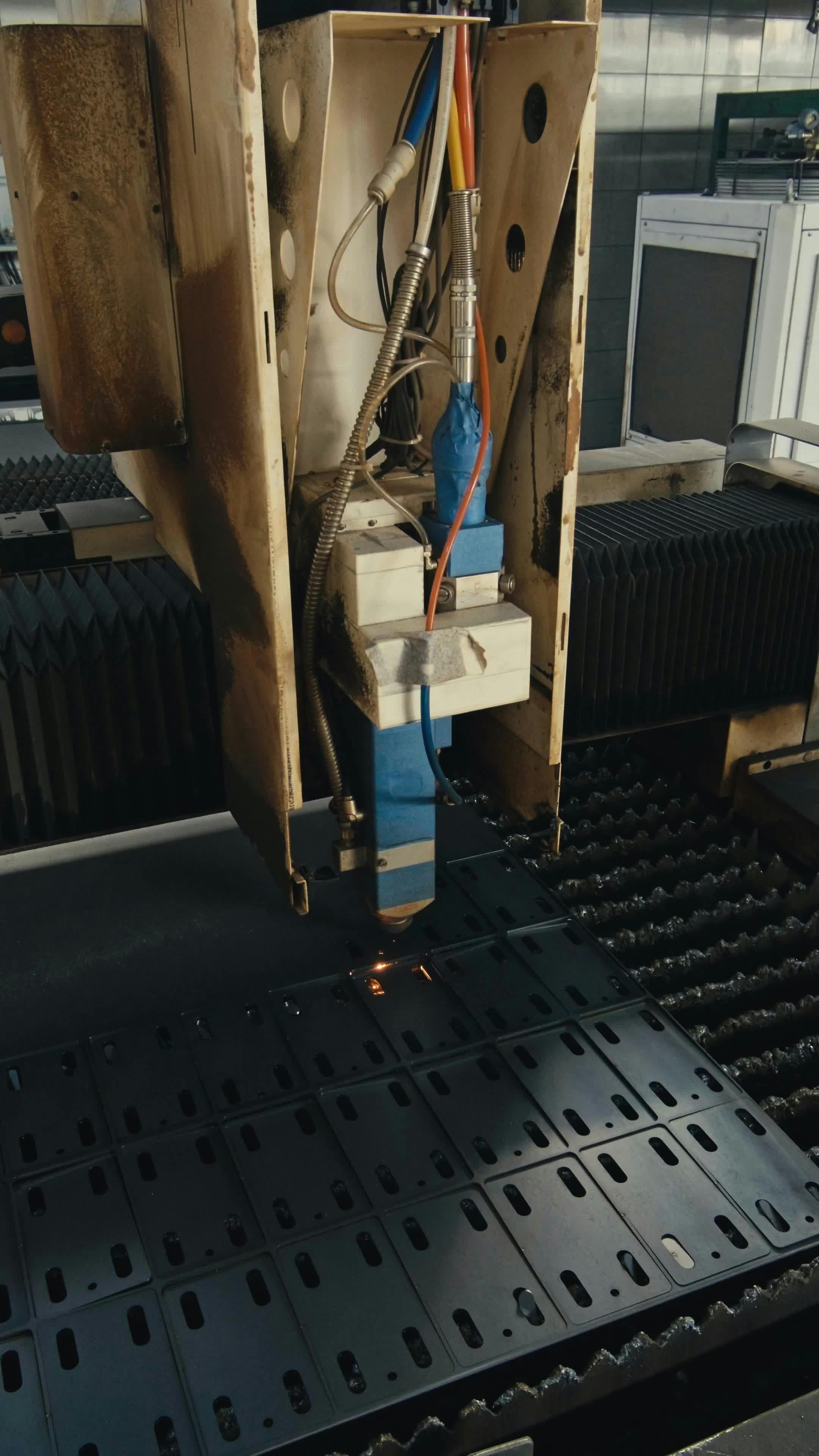 High-Tech CNC Machine in Modern Factory Free Stock Video Footage ...