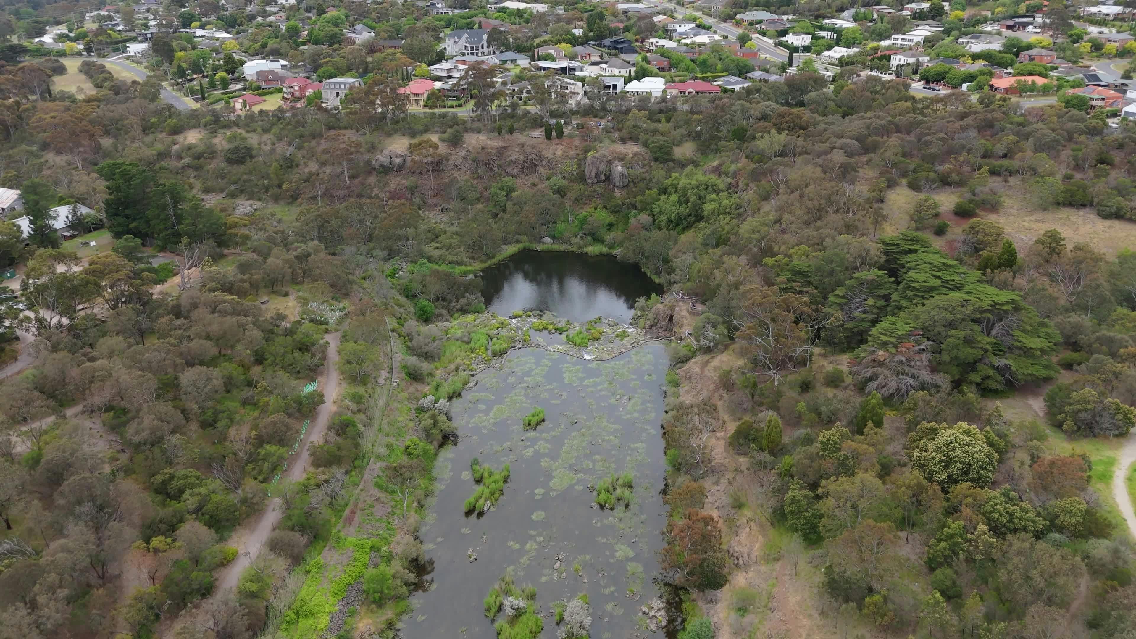 Aerial View of Serene Australian Waterway Free Stock Video Footage ...